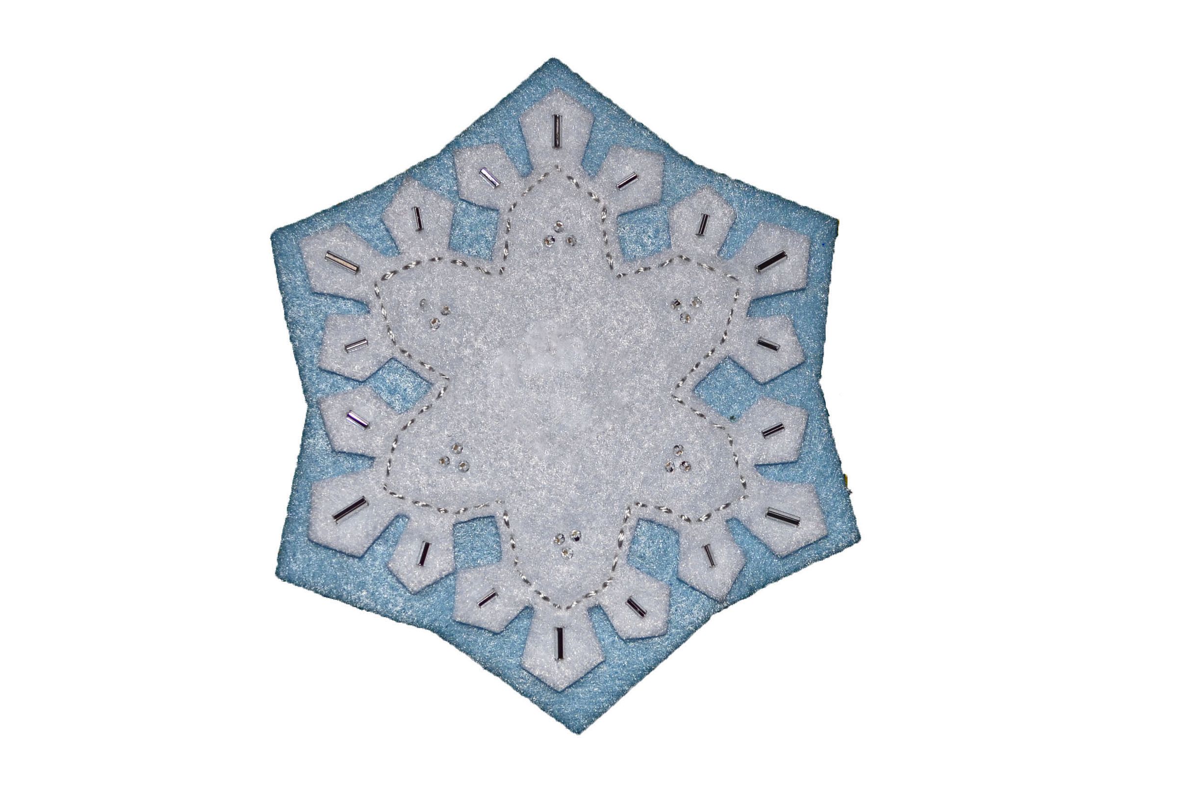 Felt Snowflake Ornaments : 11 Steps (with Pictures) - Instructables