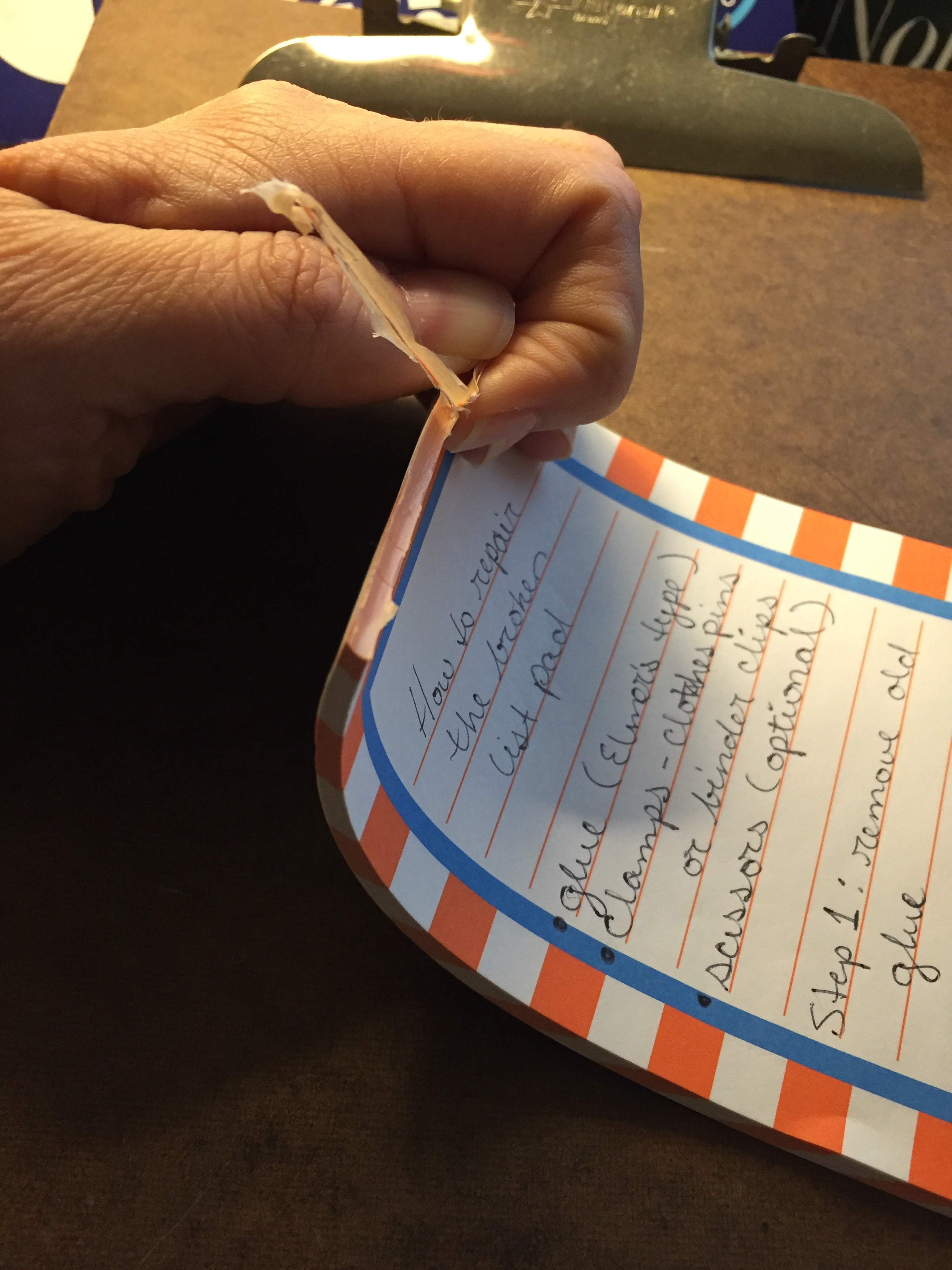 Repair a Broken Notepad : 3 Steps - Instructables