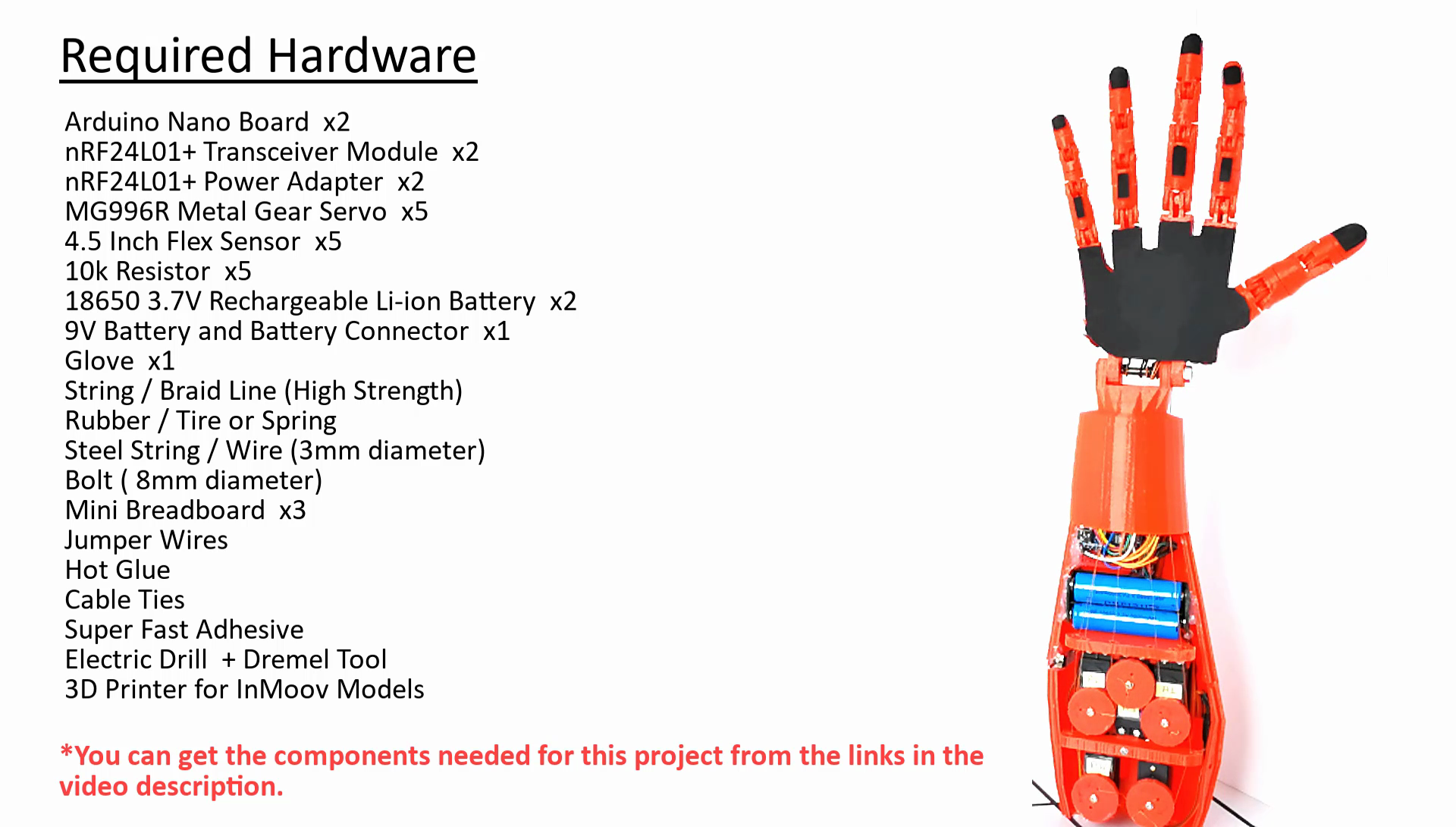 Robotic Hand With Wireless Glove Controlled | NRF24L01+ | Arduino : 7 ...