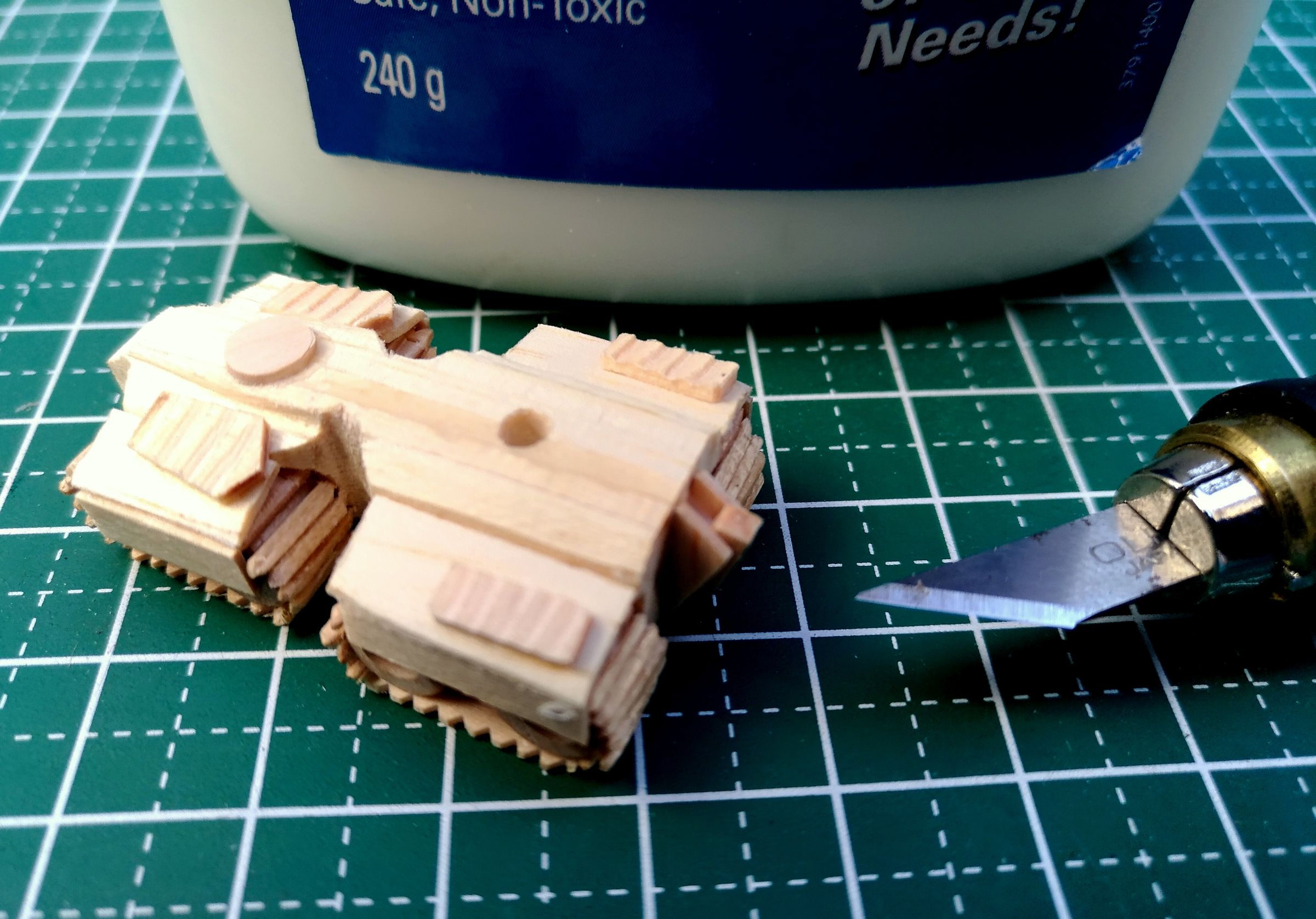 Starcraft 1 Terran Siege Tank Mini Popsicle Stick Model : 5 Steps (with ...