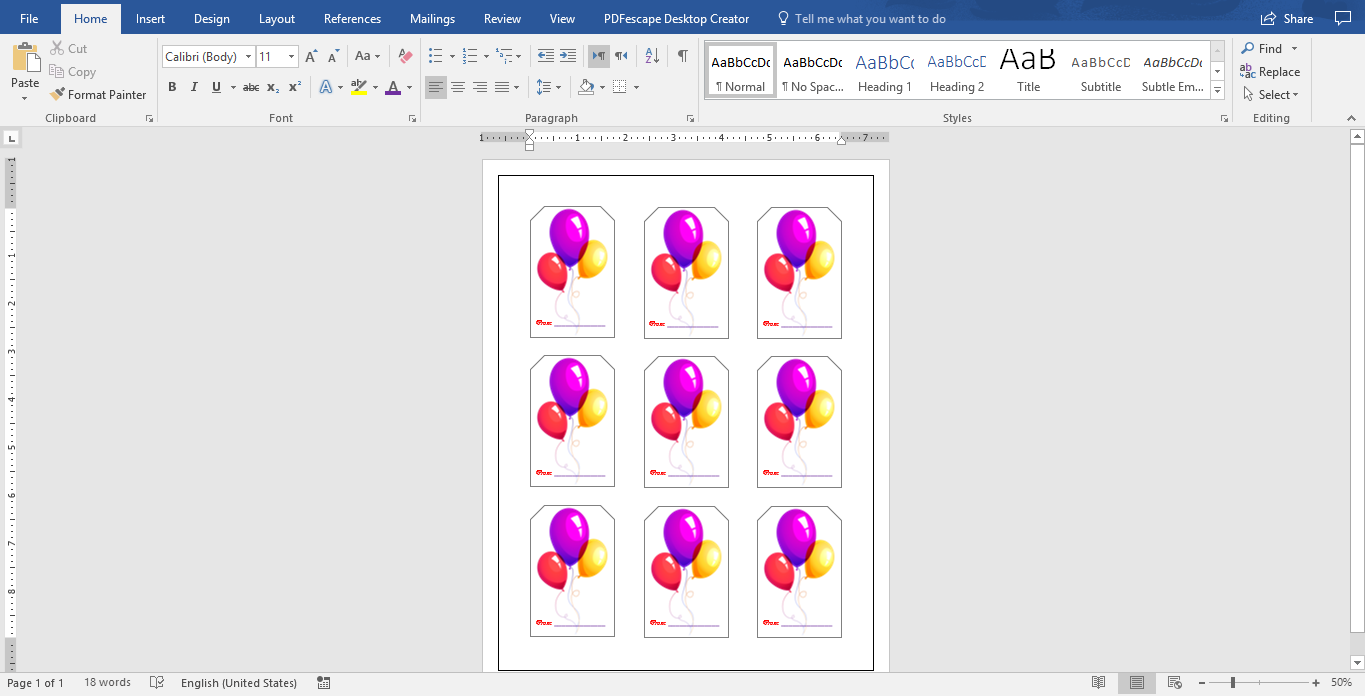 Create Gift Tags at Home by Using Microsoft® Word : 11 Steps ...