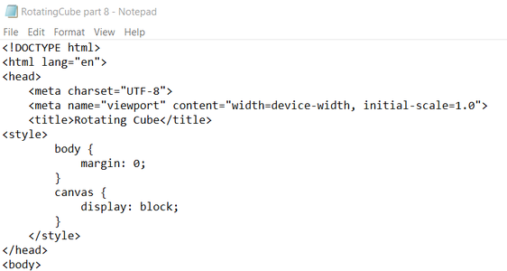 Rotating Cube Using JavaScript : 11 Steps (with Pictures) - Instructables Rotating Cube Using JavaScript : 11 Steps (with Pictures) - Instructables