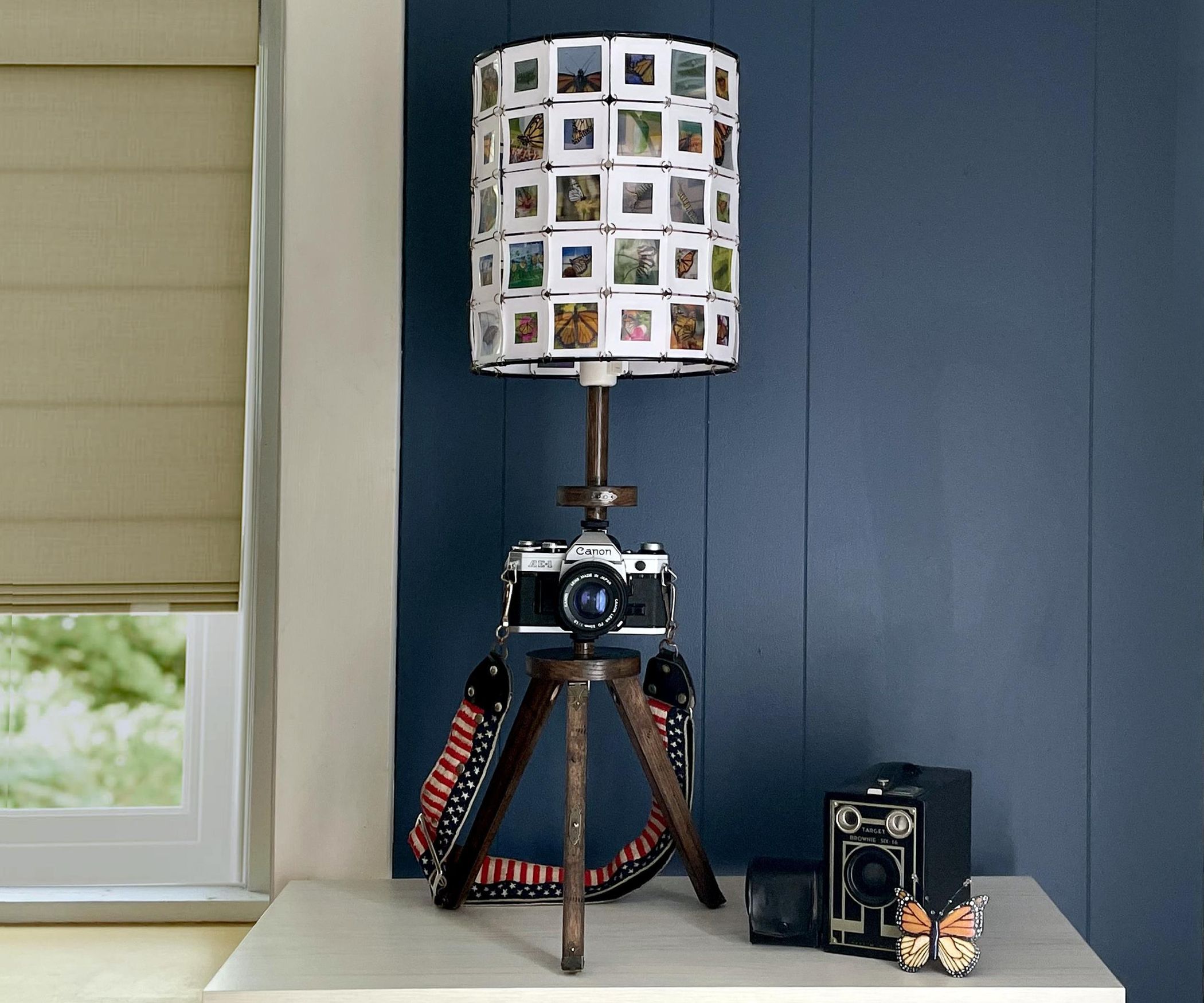 Vintage Camera Lamp With DIY 35mm Slide Shade : 14 Steps (with Pictures ...