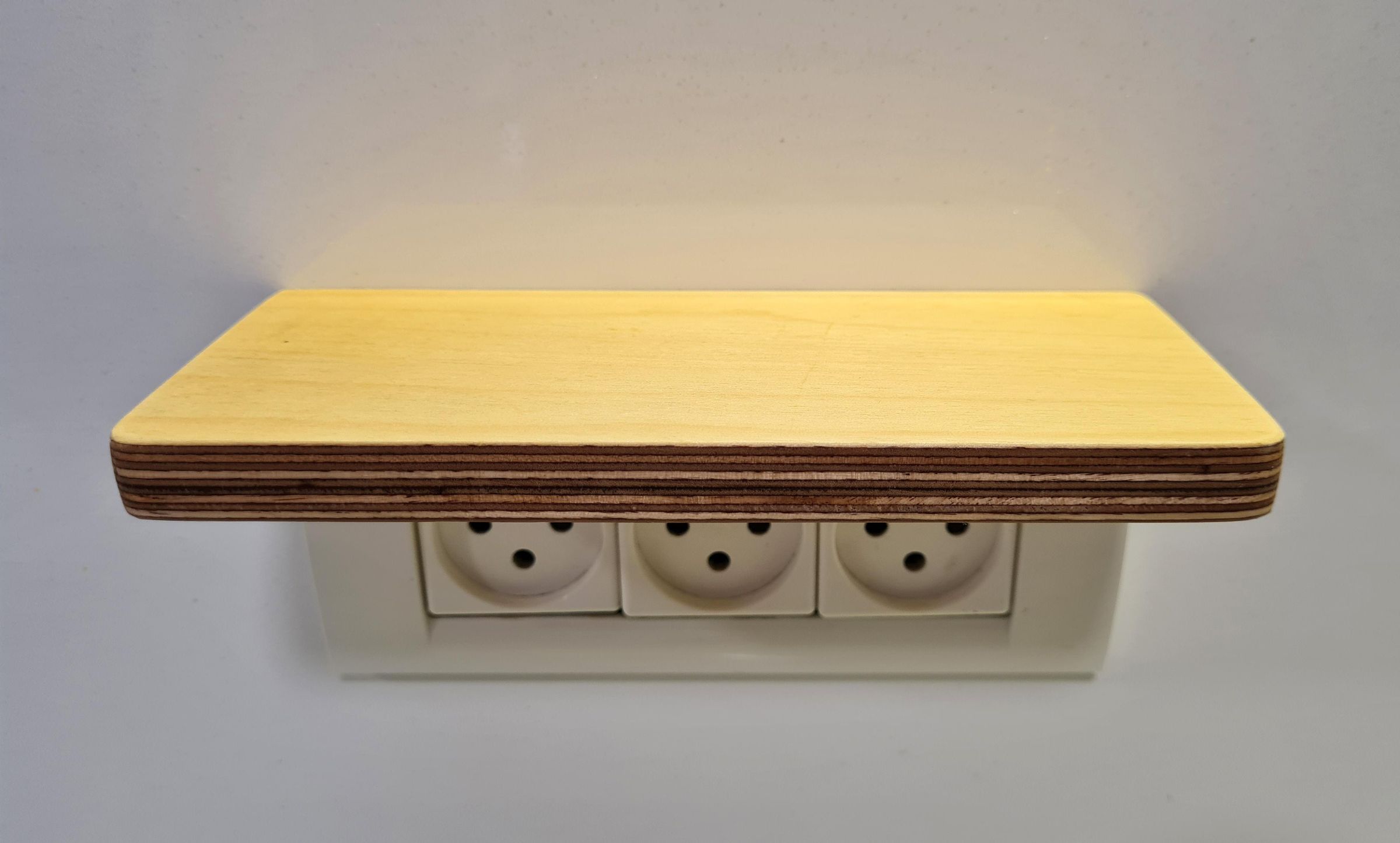 Small Wooden Floating Shelf HACK - NO Drilling NO Glue | Google Nest ...