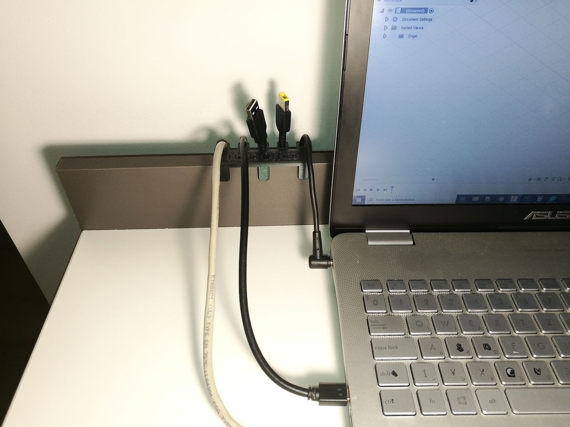 3D Printed Computer Cable Organizer : 7 Steps (with Pictures ...
