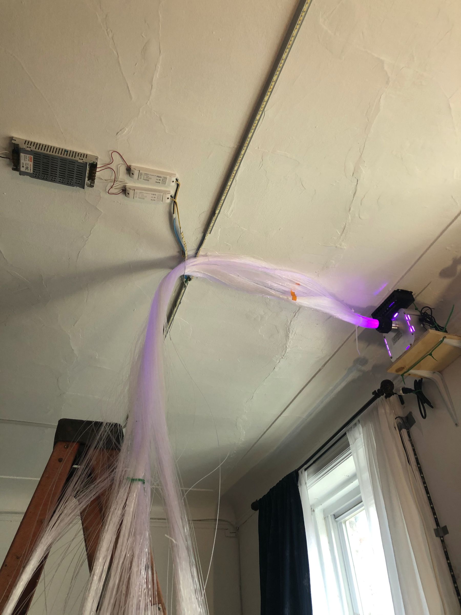 Fiber Optic Star Ceiling W/ Indirect Lighting : 7 Steps - Instructables