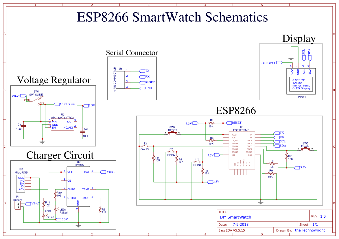 Make a DIY Smartwatch Using ESP8266 : 7 Steps (with Pictures ...