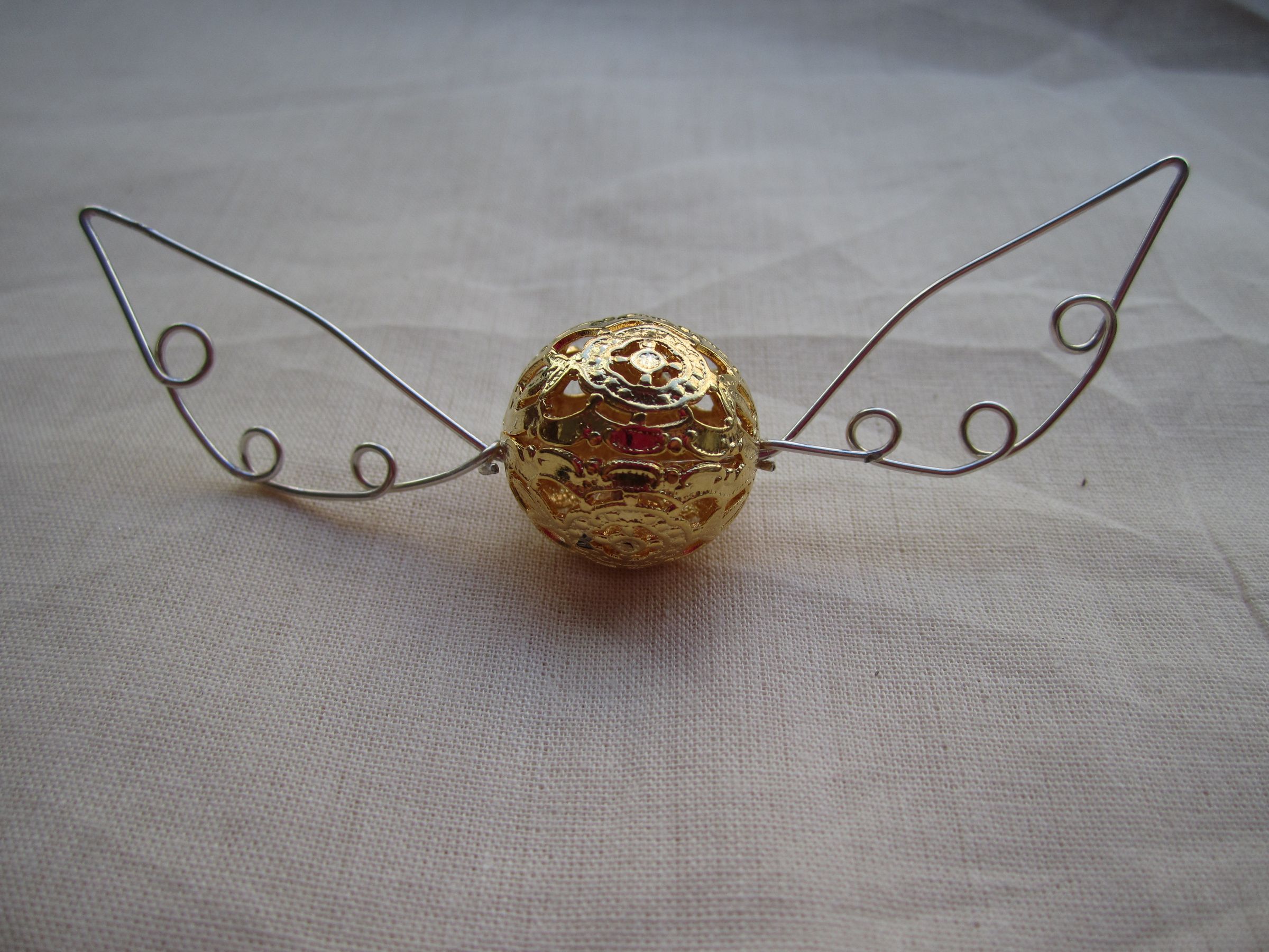 Make a Golden Snitch Necklace! : 9 Steps (with Pictures) - Instructables