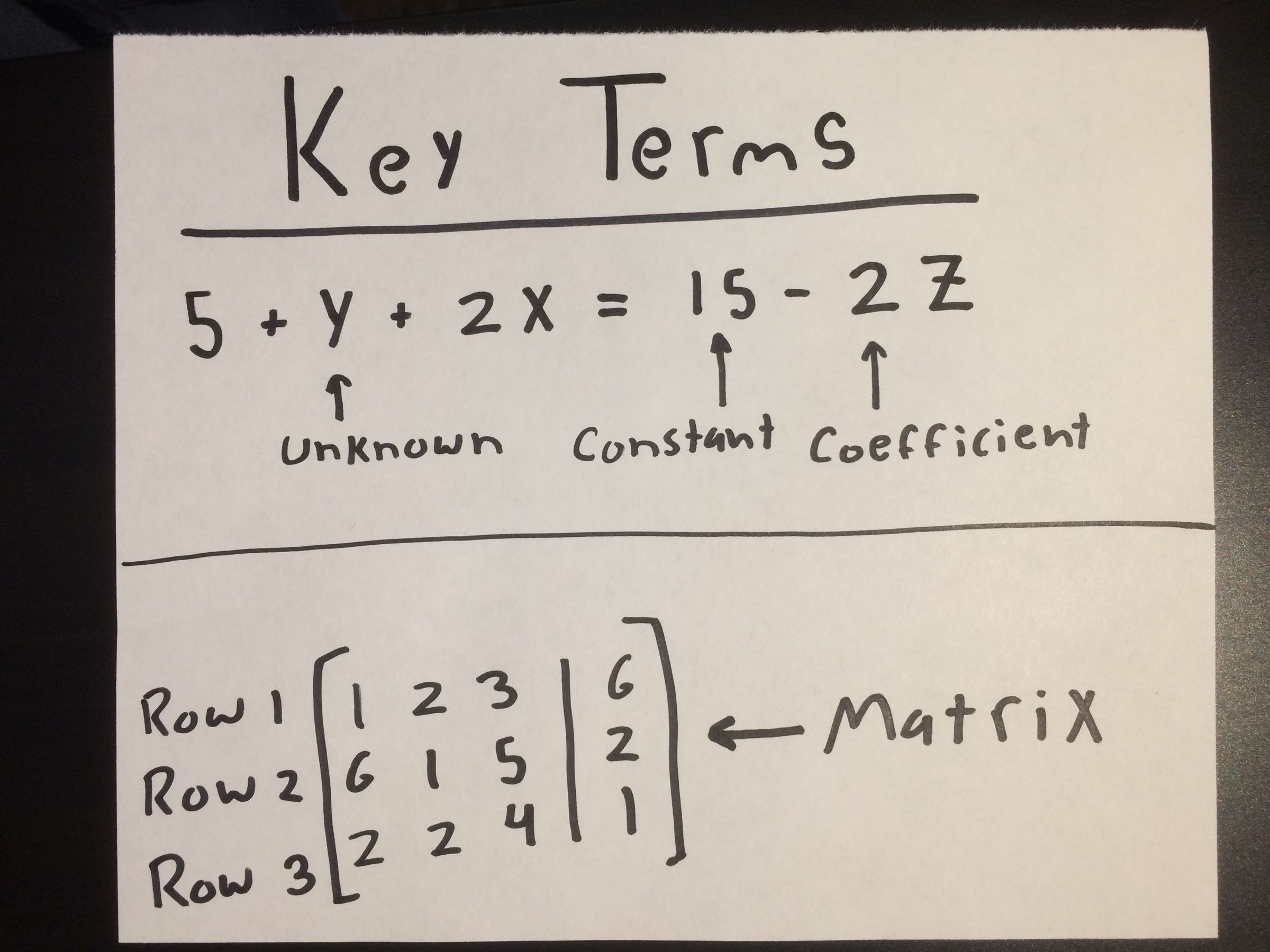 Solving a 3 by 3 System of Equations Using Matrices : 5 Steps ...