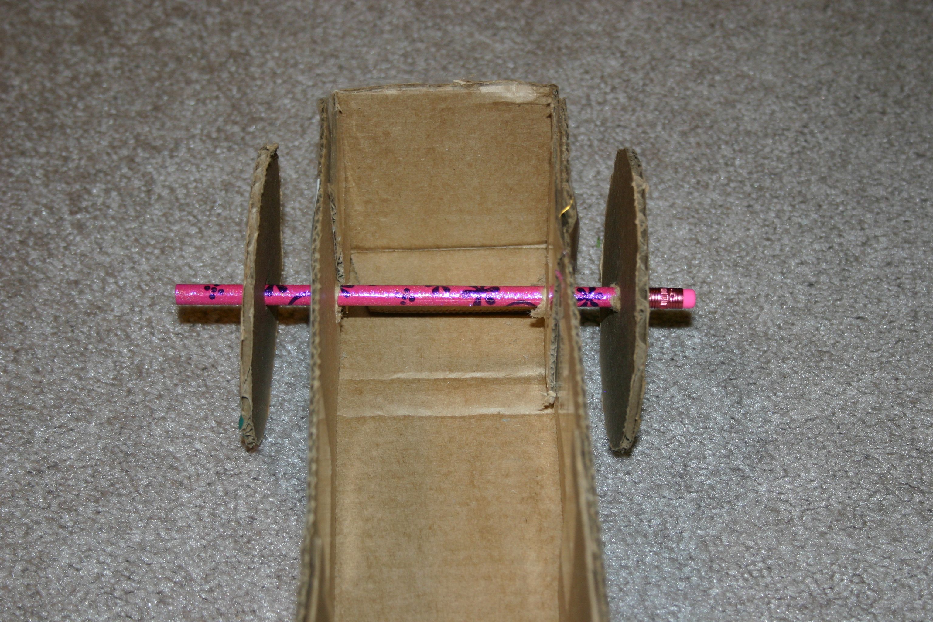 Rubber Band Powered Cardboard Car : 10 Steps - Instructables