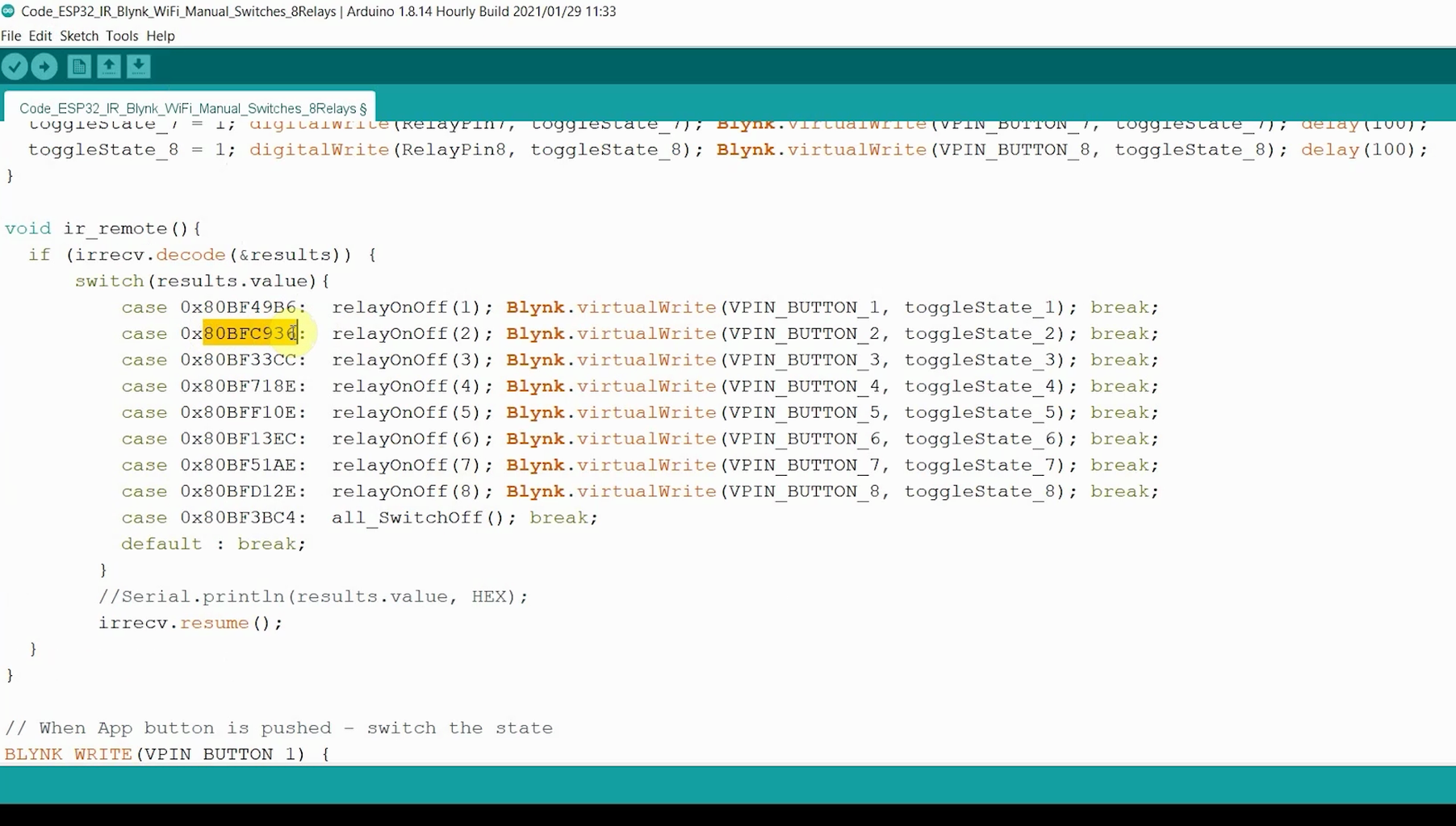 Home Automation Using Blynk IR Remote & ESP32 - IoT Projects 2021 : 17 ... Home Automation Using Blynk IR Remote & ESP32 - IoT Projects 2021 : 17 ...