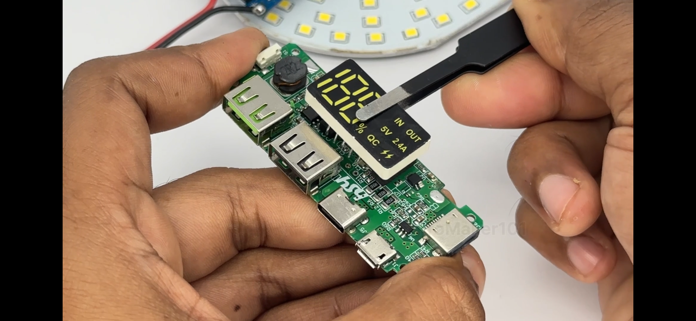 DIY Emergency Gadget: 50W LED Torch With Dual USB Power Bank : 12 Steps ...