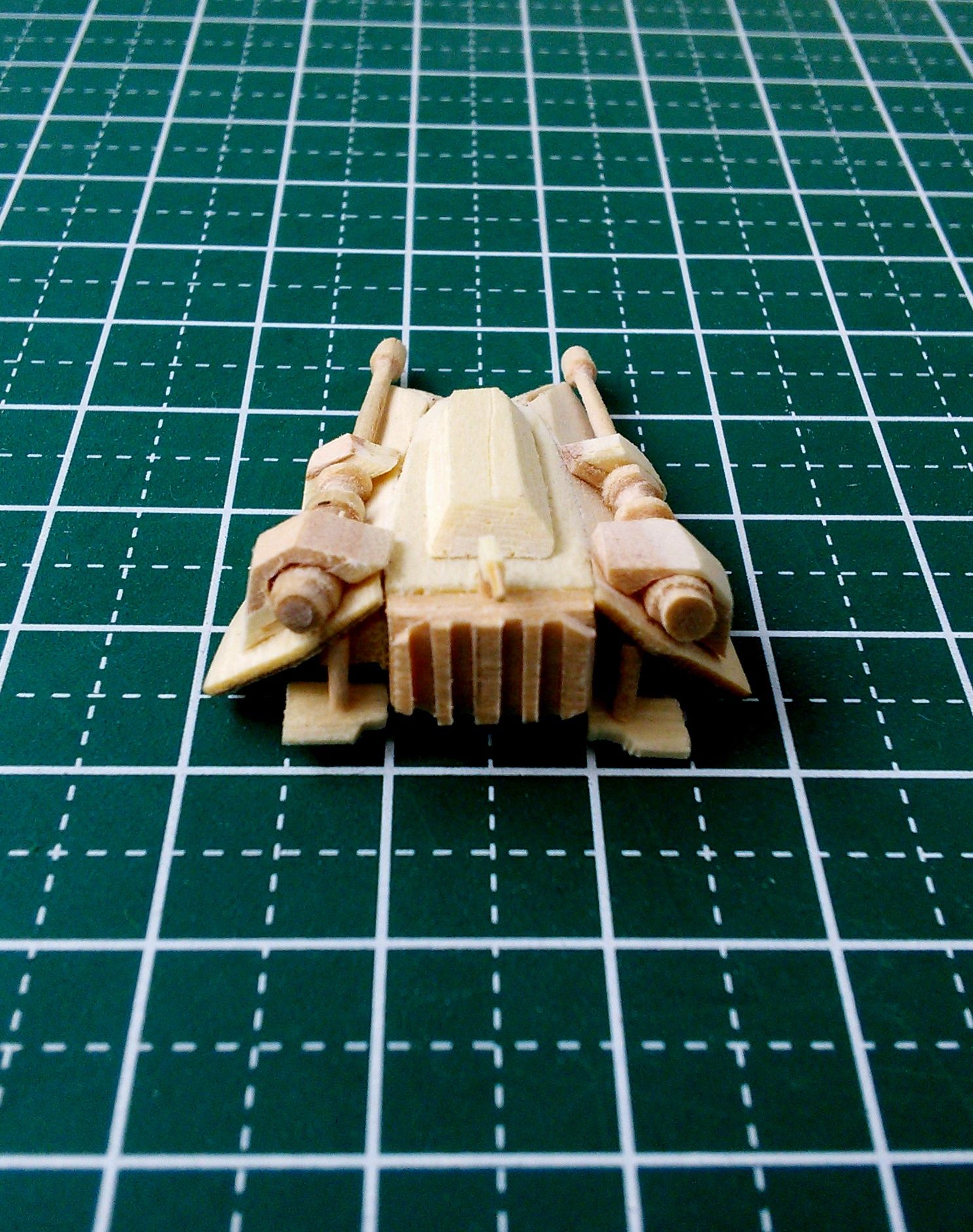Mini Rebel Snowspeeder Popsicle Stick Model : 5 Steps (with Pictures ...
