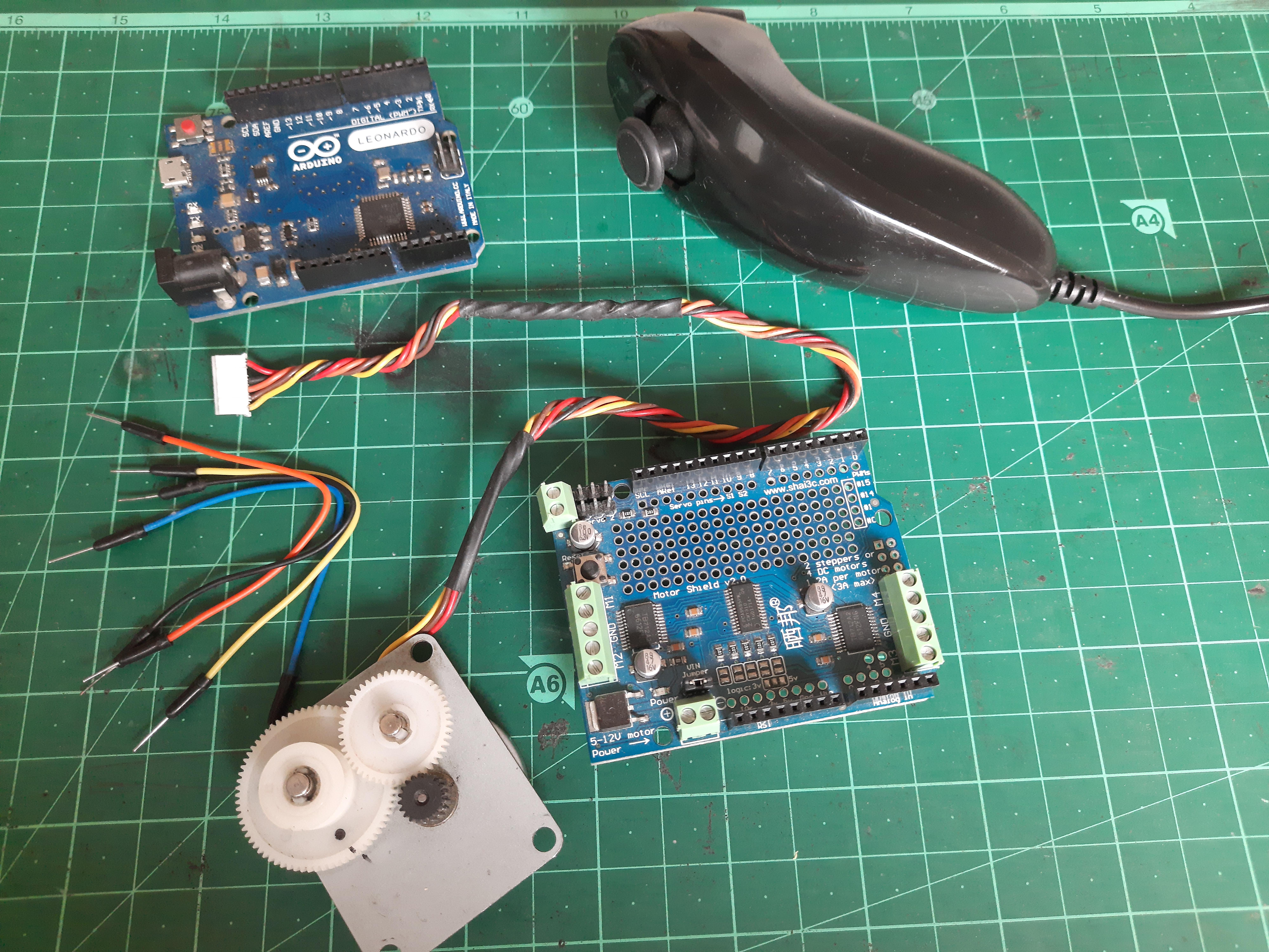 Wii Nunchuk Controlled Stepper Motor | Joystick Motor Control : 7 Steps ...
