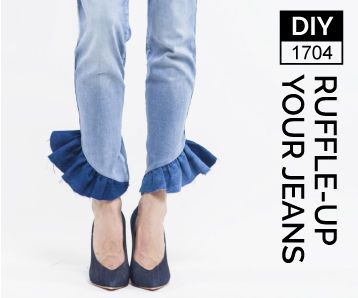 DIY1704 - RUFFLE-UP YOUR JEANS : 11 Steps - Instructables