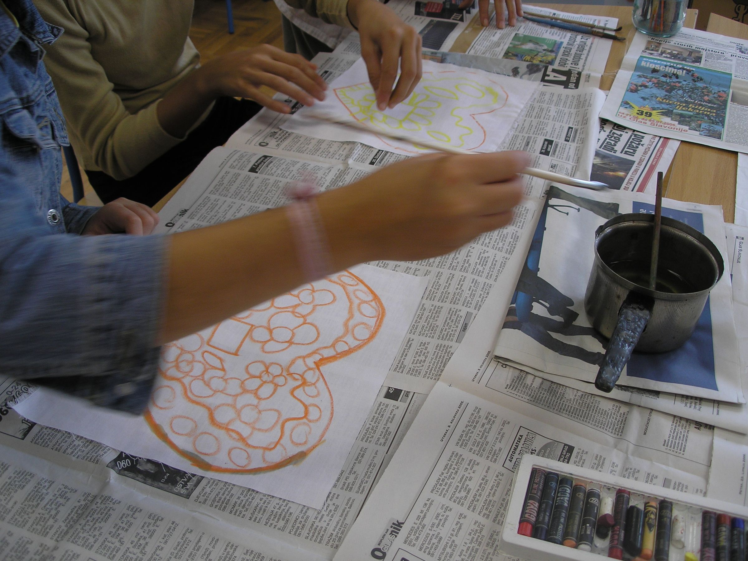Make Wour Own Beautiful Batik on Canvas Paintings : 6 Steps - Instructables