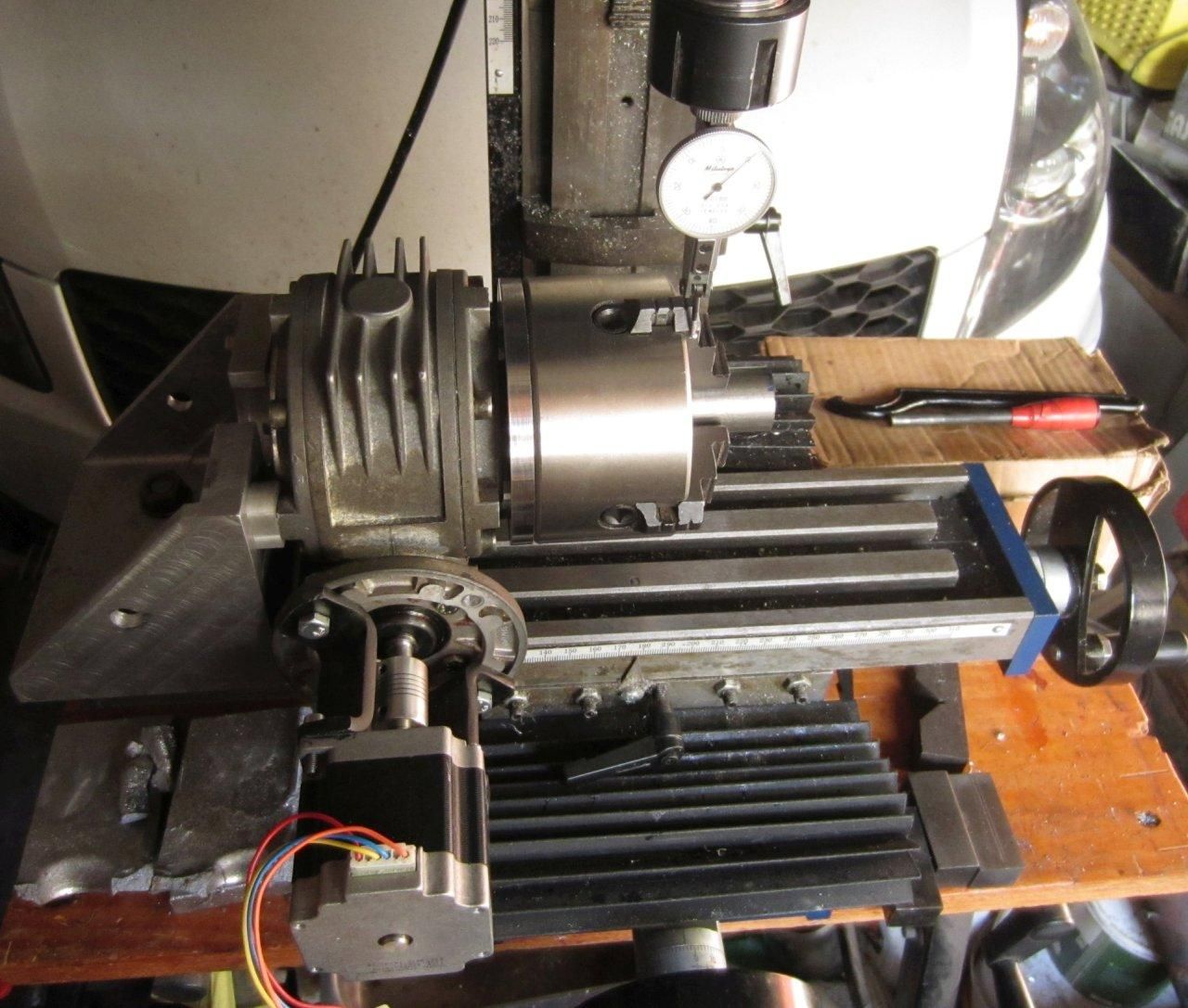 Combined Dividing Head and Rotary Table Step Indexer. : 6 Steps (with ...