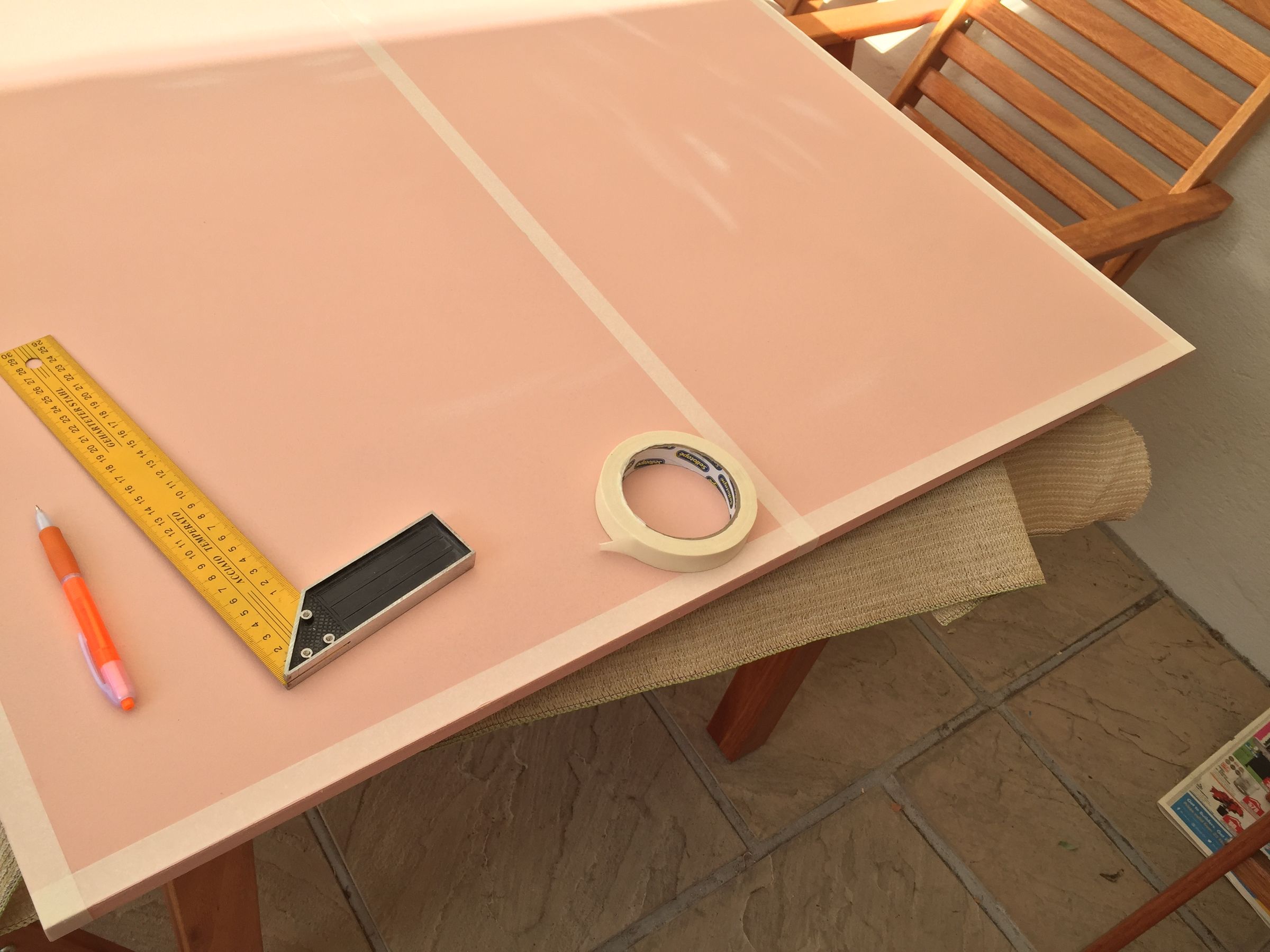 Folding Table Tennis Top for Outside Table : 5 Steps (with Pictures ...