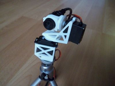 3D Printed Pan-Tilt Camera/Laser Tripod Mount - Instructables