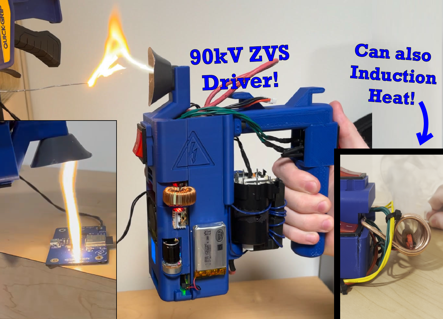 Build a Powerful High Voltage Generator That's Also an Induction Heater ...