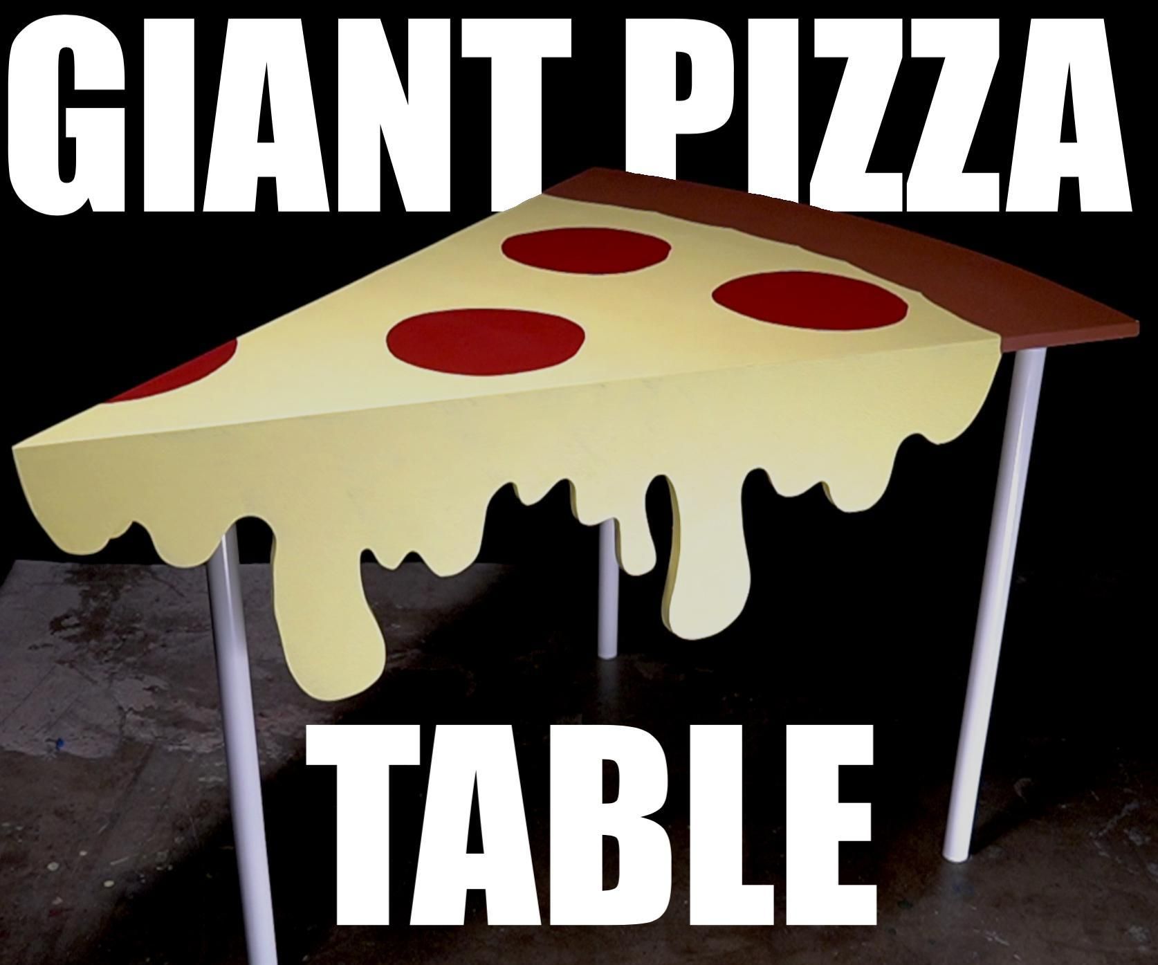 Giant Pizza Table : 13 Steps (with Pictures) - Instructables
