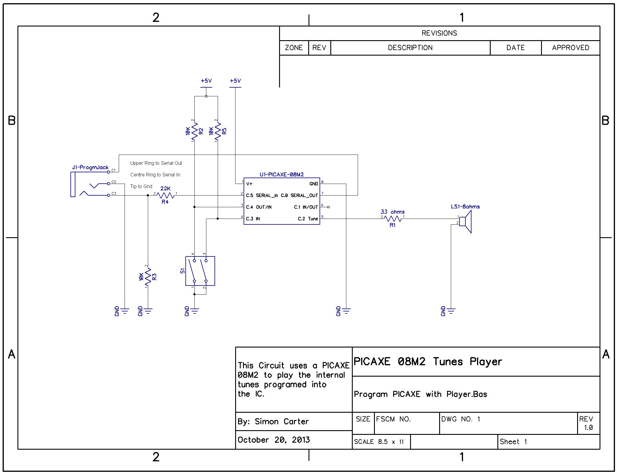 A Simple 2 Hour PICAXE Project - Play Tunes With an 08M2 ...