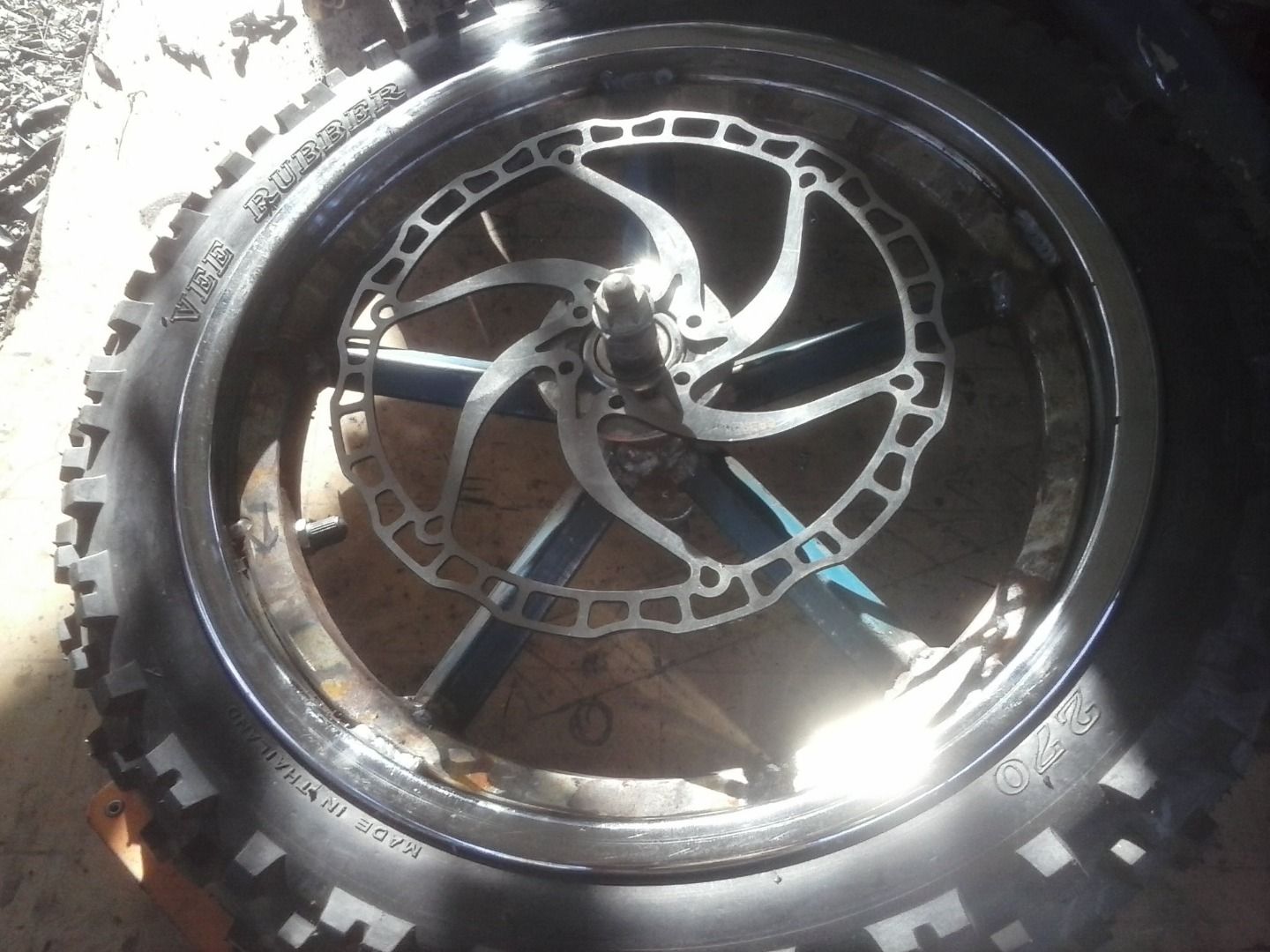 Making Wide Bike Wheel Hubs and Joining Them to Car Rims. PART 2! : 6 ...