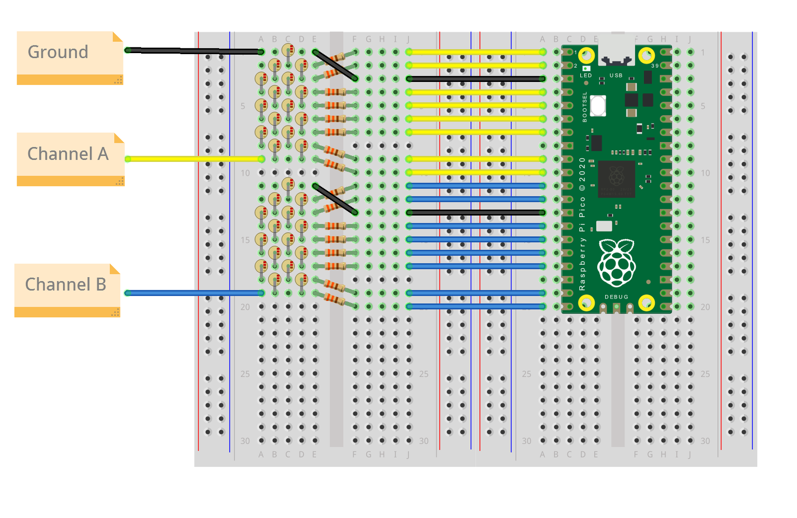 Oscilloscope Clock On A Raspberry Pi Pico 4 Steps Instructables