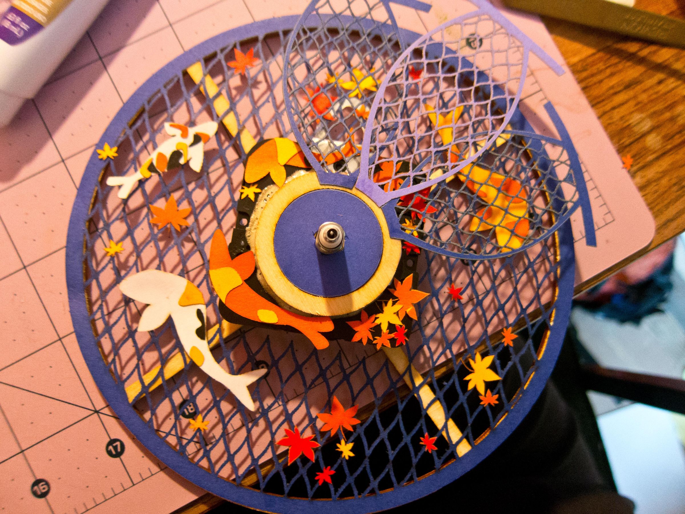 Koi Pond Papercraft Clock : 8 Steps (with Pictures) - Instructables