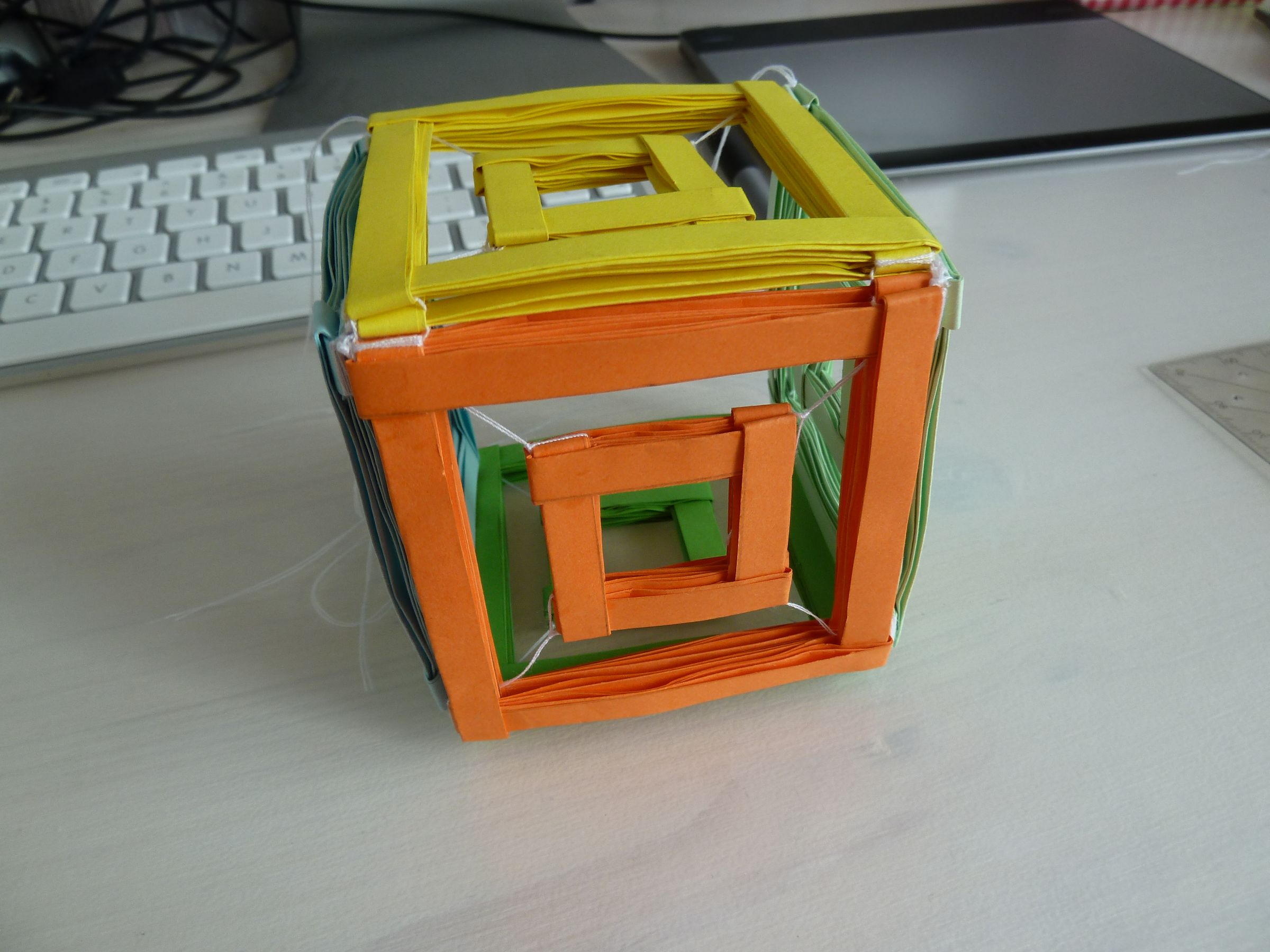 Windowed Paper Cube Lamp : 18 Steps (with Pictures) - Instructables
