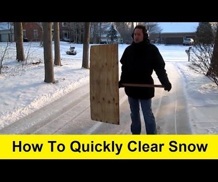 How to Quickly Clear Snow and Make a Gift - Instructables