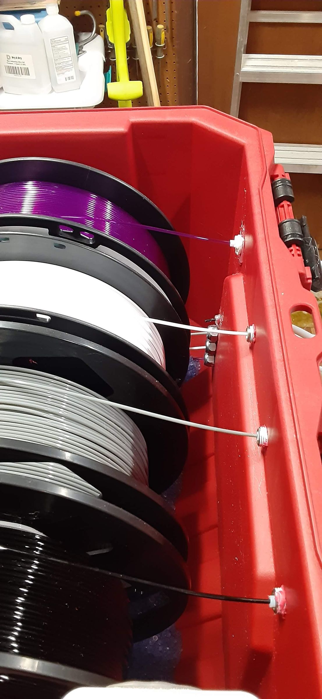 Ultimate 3D Filament Dry Box With Auto Rewind. : 9 Steps (with Pictures ...