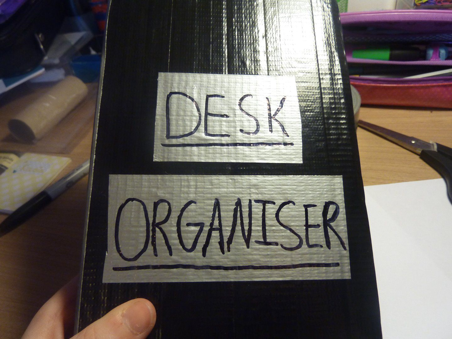 Duct Tape Desk Organiser File : 6 Steps - Instructables