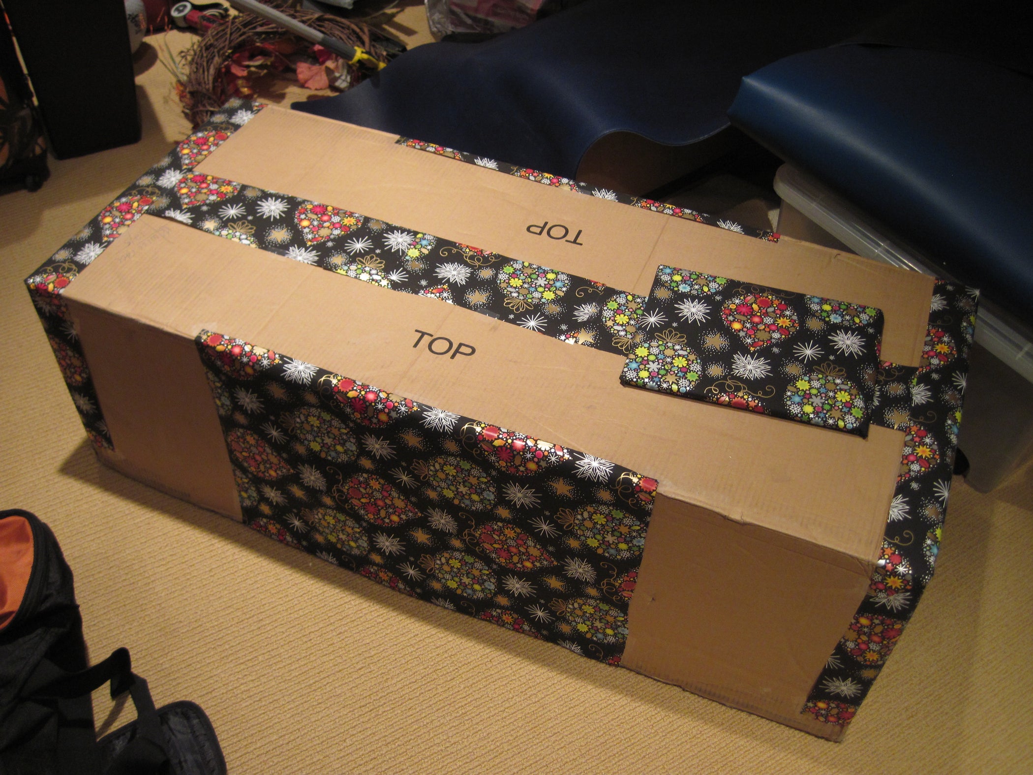 Partially Wrap a Large Shipping Box - Instructables