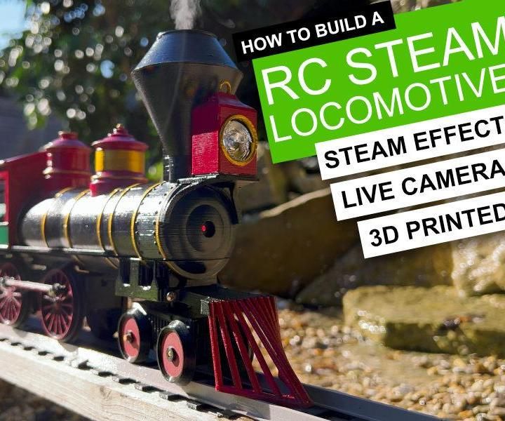 3D PRINT a STEAM TRAIN 🚂 With Live Camera Streaming and Wifi Controls ...