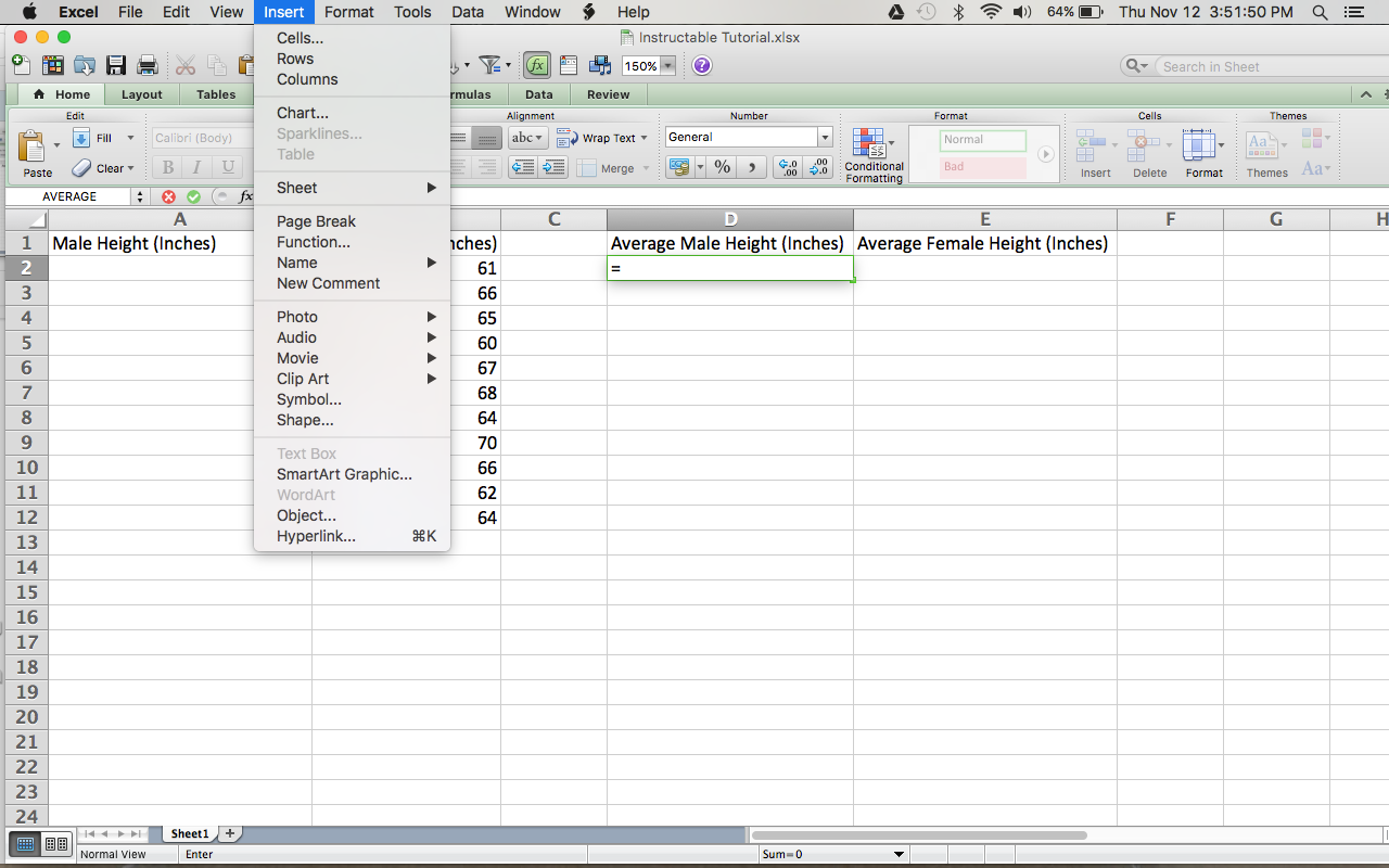 How to Average Data on Excel : 12 Steps - Instructables