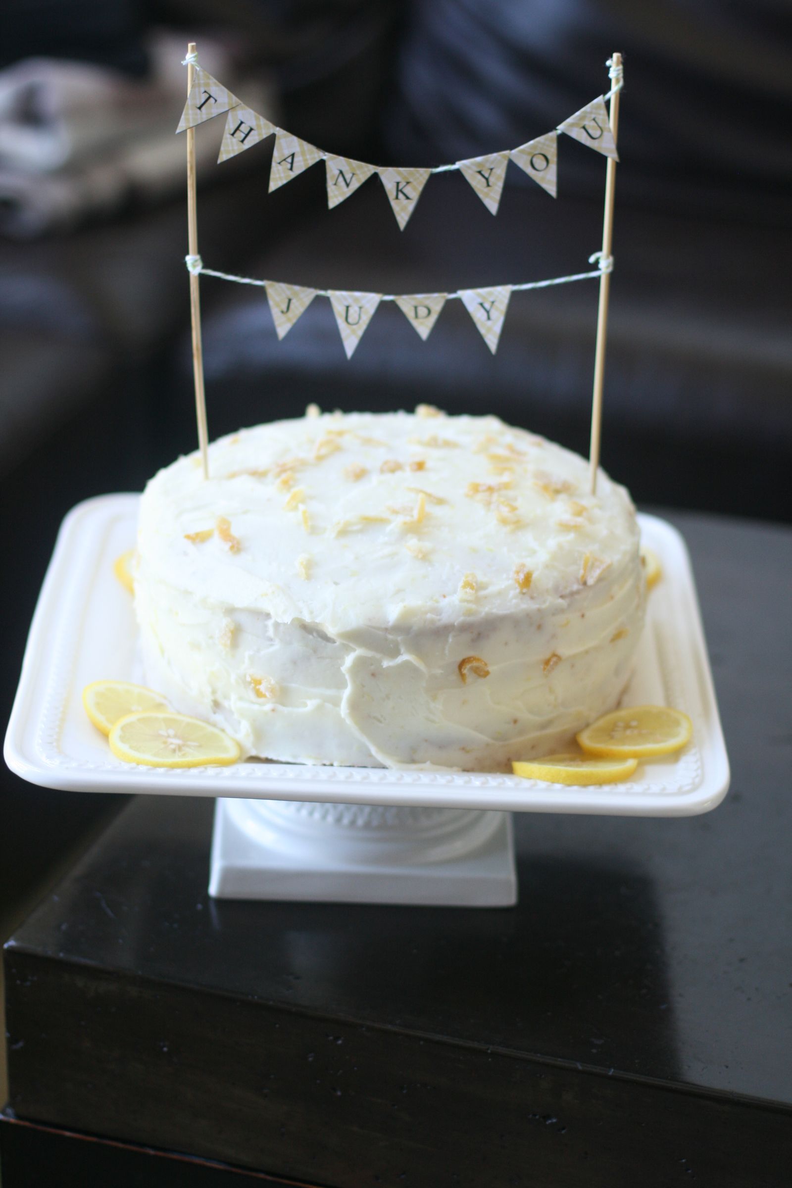Lemon Layer Cake With Lemon Cream Cheese Frosting : 4 Steps (with ...