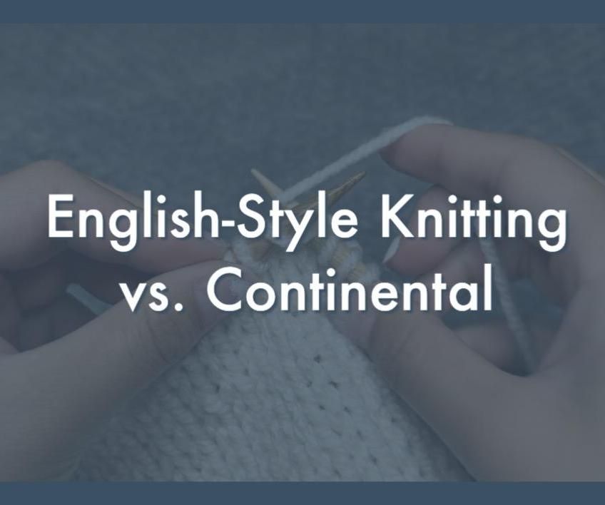 English-Style Knitting Vs. Continental Knitting : 9 Steps (with ...