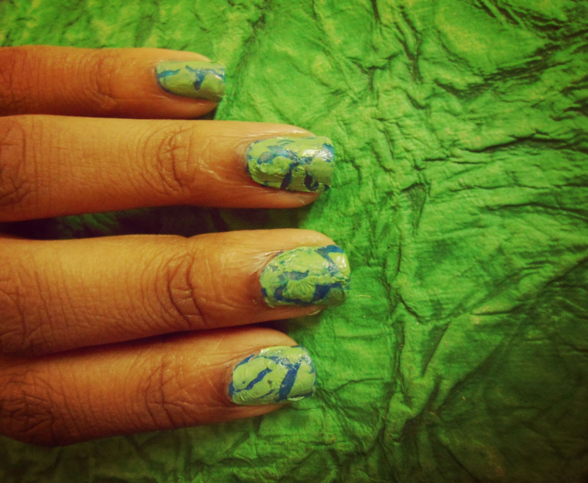 Earth Nail Art Using Glue : 3 Steps - Instructables