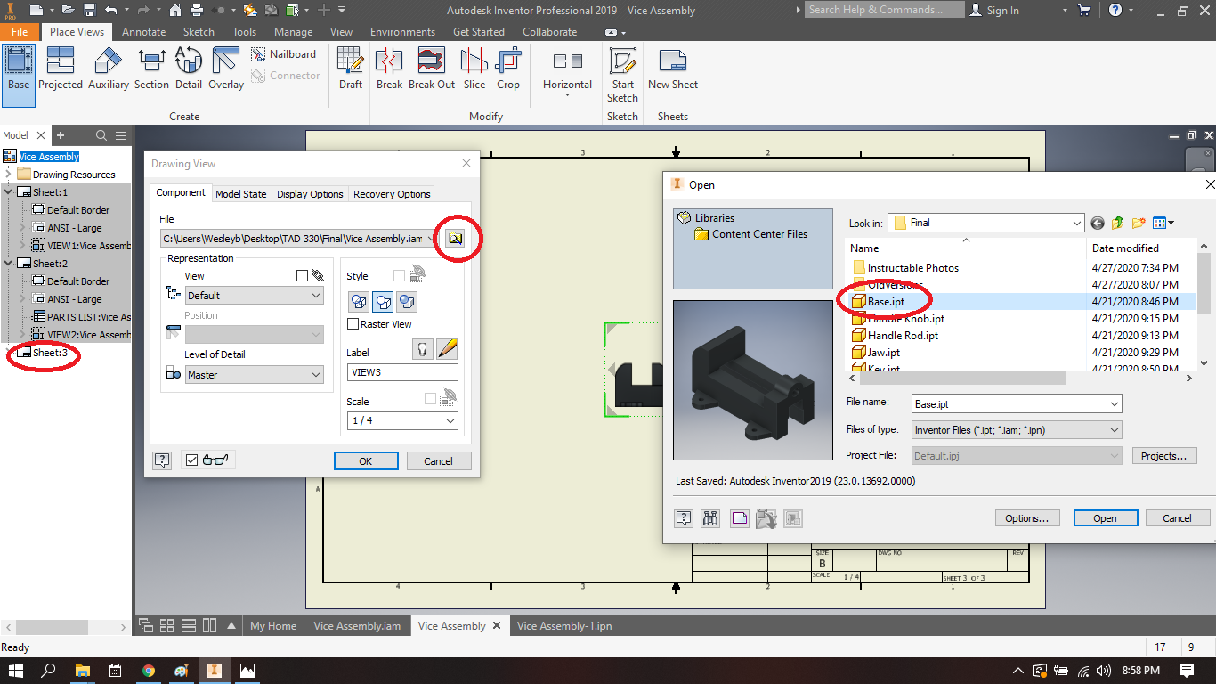 Inventor Assembly, Exploded Assembly, and Materials List : 31 Steps ...