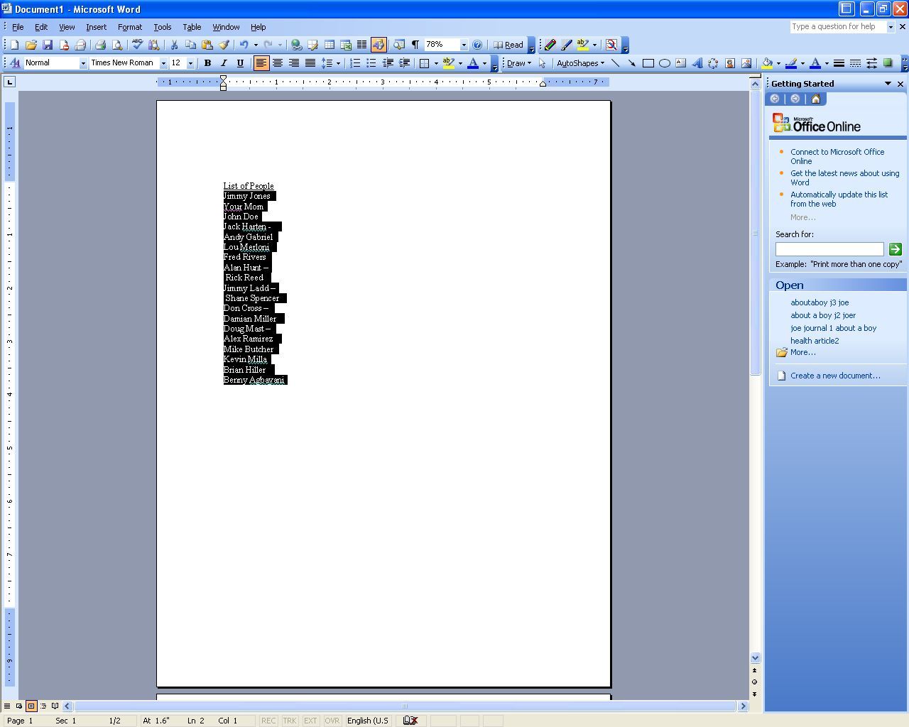 How to Alphabetize by Last Name in Microsoft Word : 3 Steps - Instructables