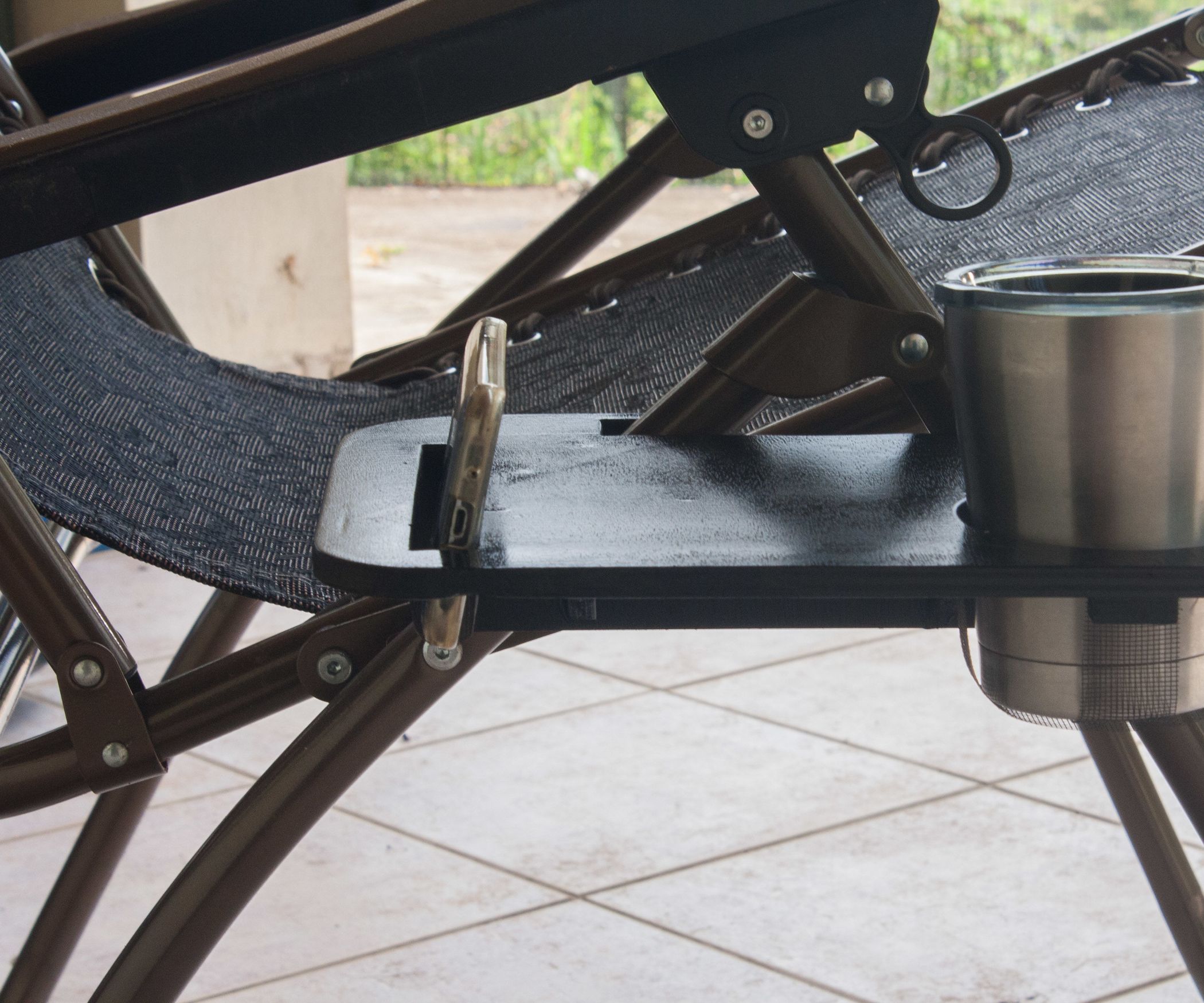 Side Table for a Zero Gravity Chair : 7 Steps (with Pictures ...