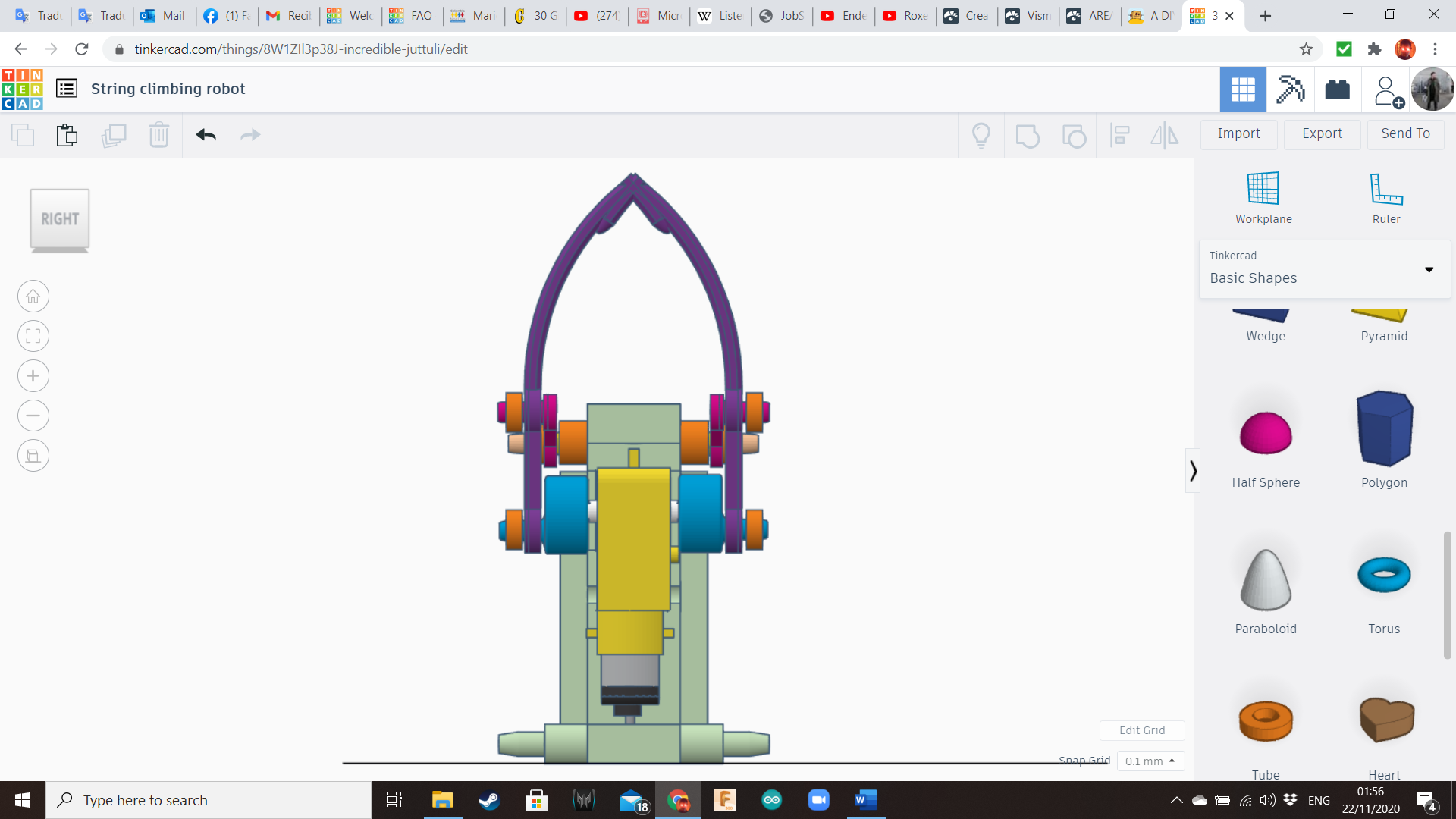 Tinkercad Robotics for School: Evil Zipline Robot! : 17 Steps (with ...