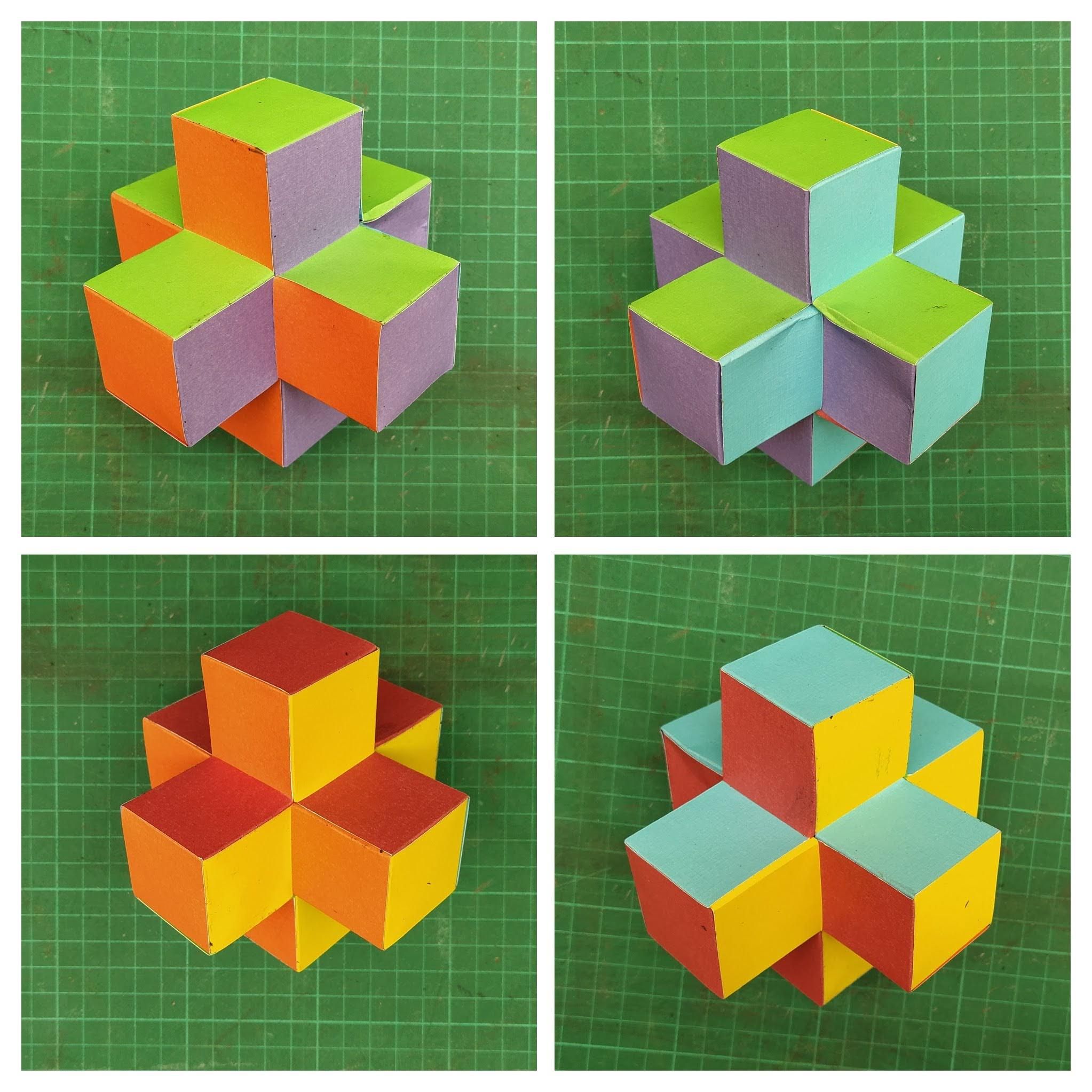 Rainbow Colored 3D Paper Cross : 5 Steps (with Pictures) - Instructables