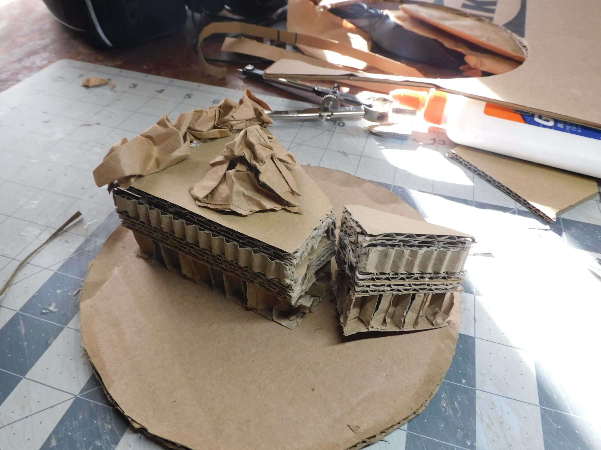 Easy Layered Pie Slice Sculptue/model, From Cardboard, and Brown Paper ...