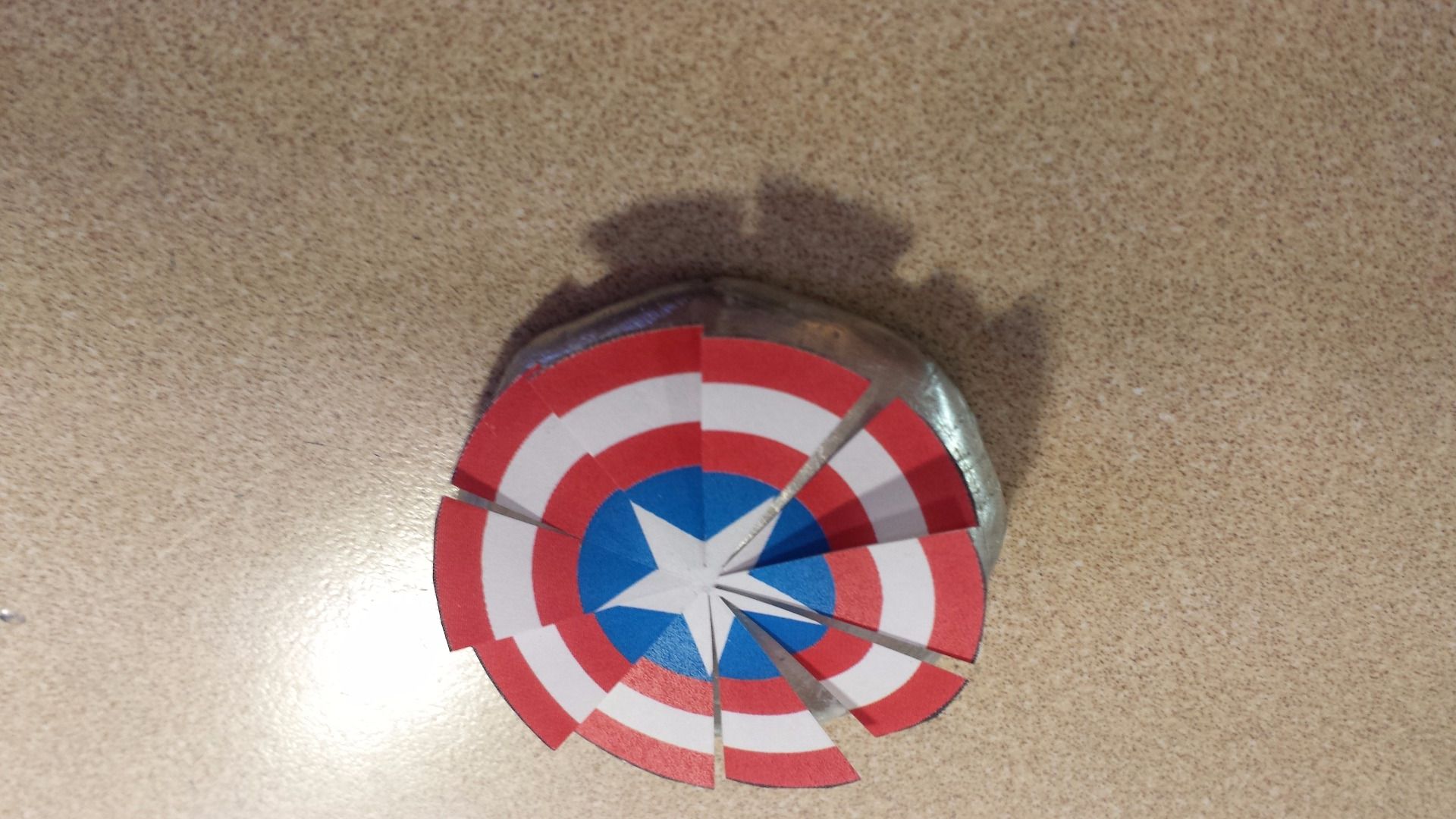 Diy Mini Captain America Shield : 6 Steps (with Pictures) - Instructables