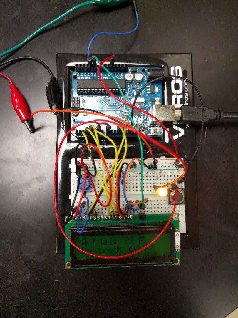 Arduino Thermostat Project 4 Steps Instructables