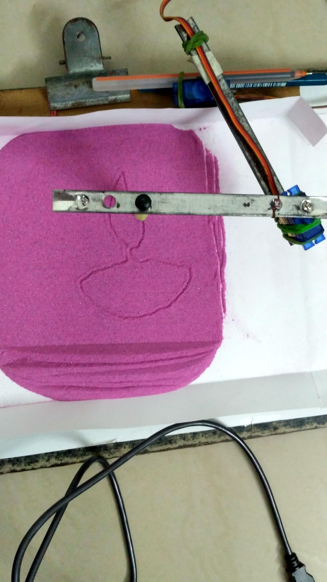 Rangoli Making Robot | Sand-Art Making Robot | Arduino Drawing Robot | 2-DOF | Servo Motor Robot ...