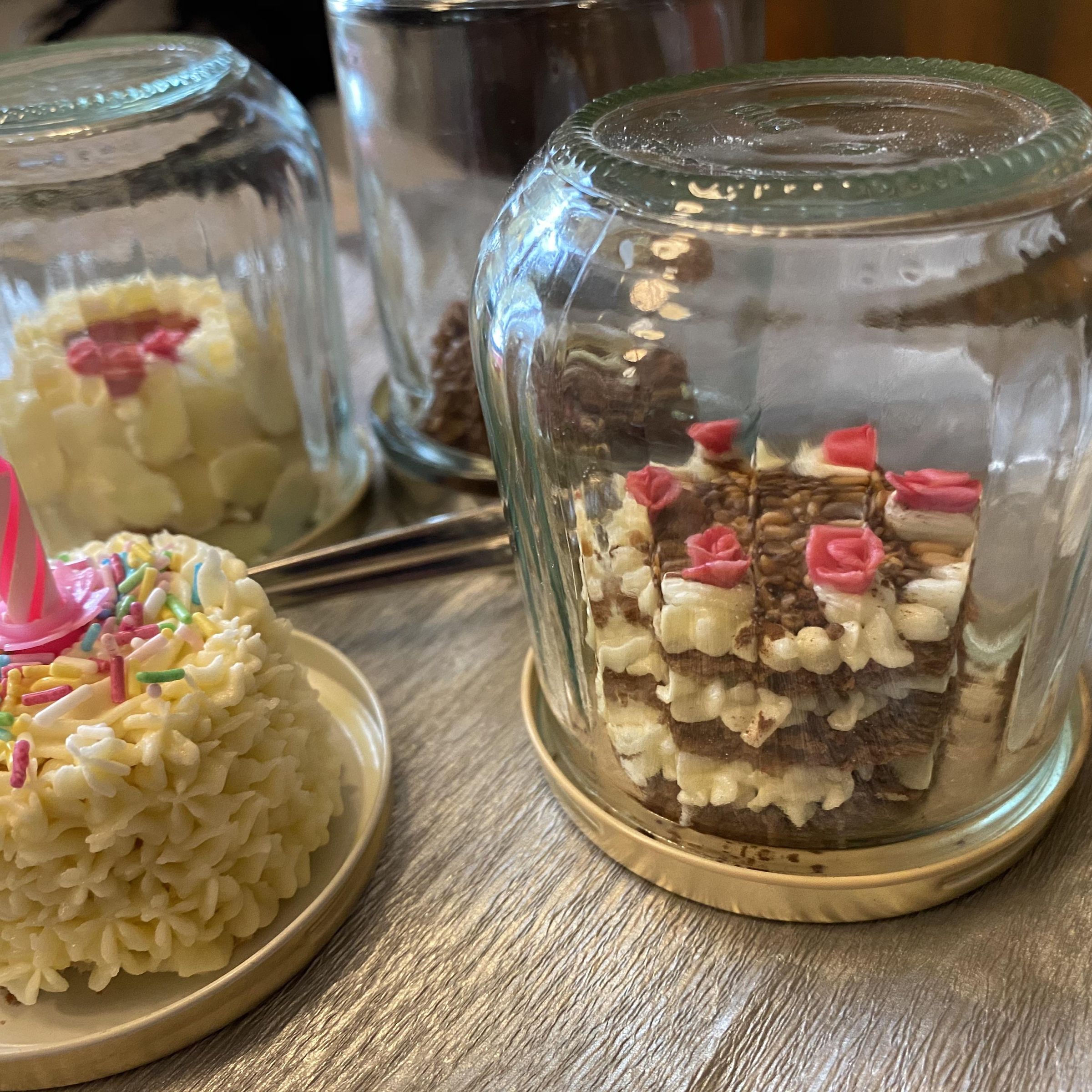 Tiny But Real Birthday Cake in a Jar : 9 Steps (with Pictures ...