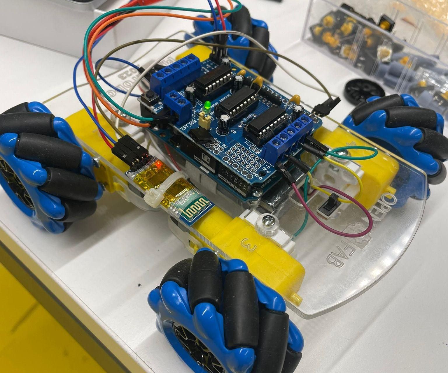 Mechanum Wheel Robot Remote Controlled by App : 4 Steps - Instructables